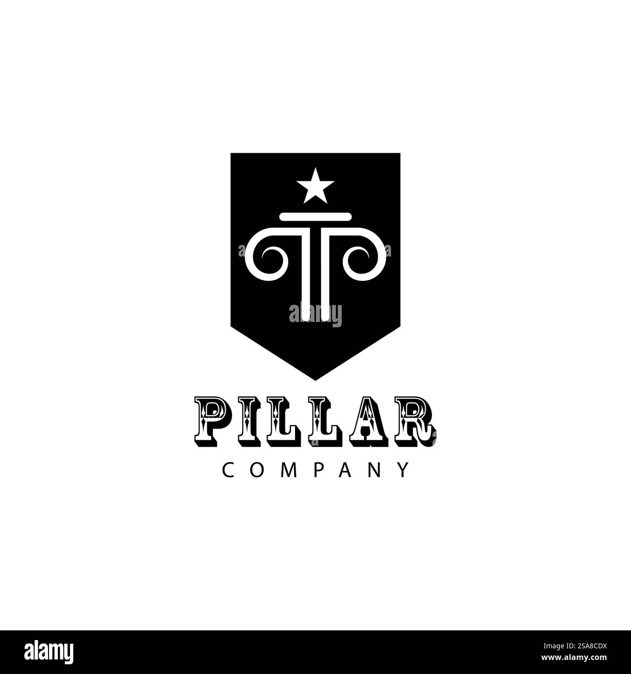 Column logo vector template symbol element design Stock Vector Image ...