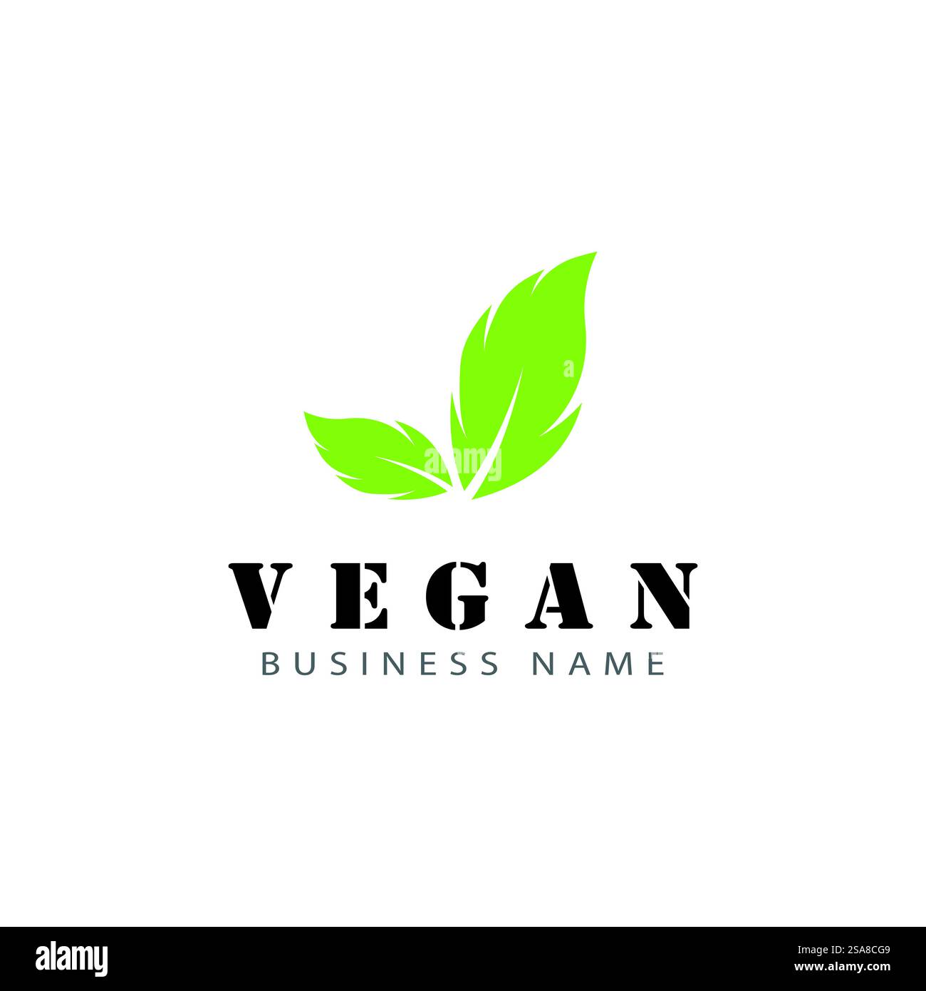 Vegan logo vector template symbol design Stock Vector Image & Art - Alamy