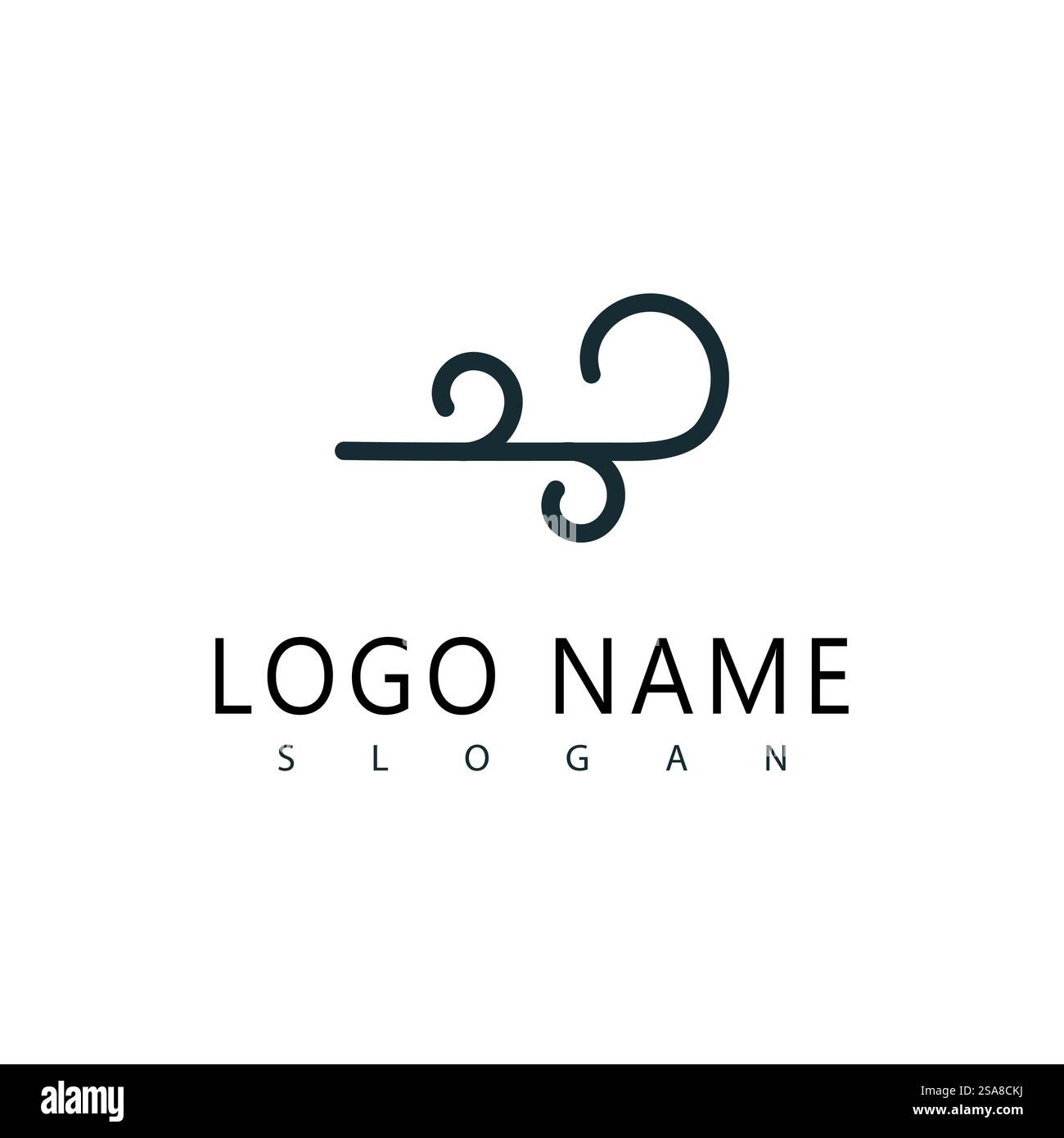 Wind logo vector symbol design Stock Vector Image & Art - Alamy