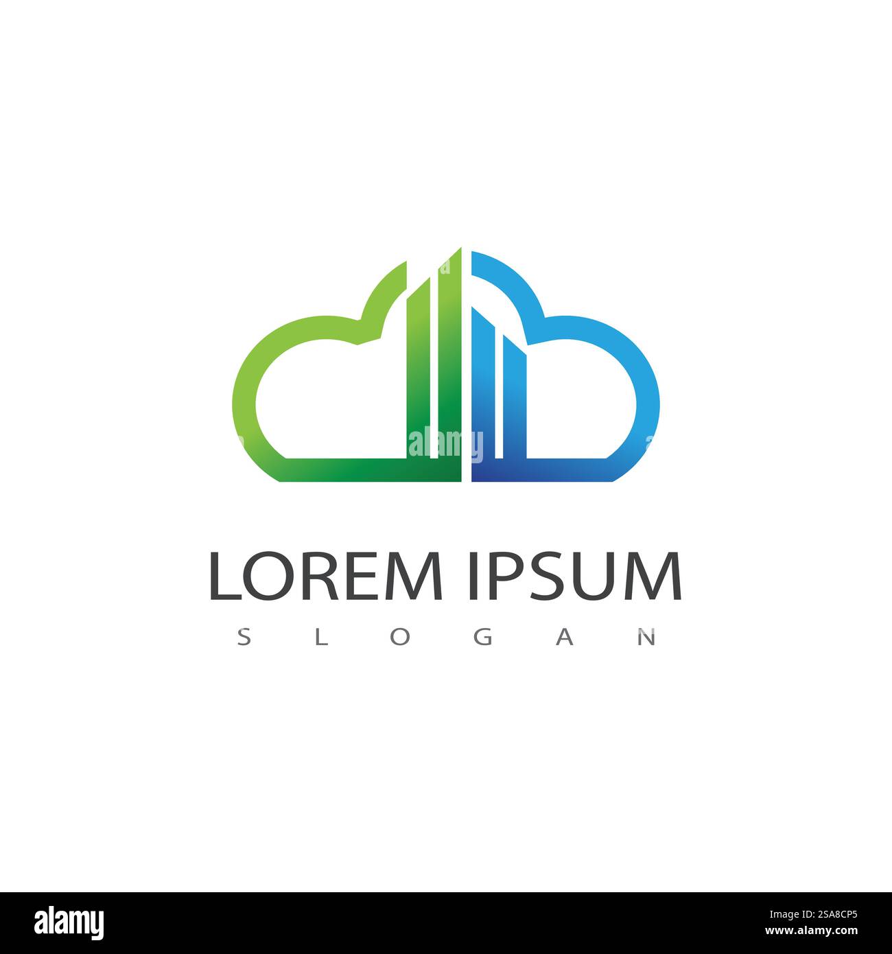 Cloud logo vector template symbol deesign Stock Vector Image & Art - Alamy