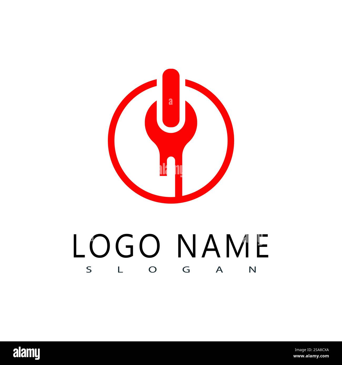 Wrench logo vector flat symbol design Stock Vector Image & Art - Alamy
