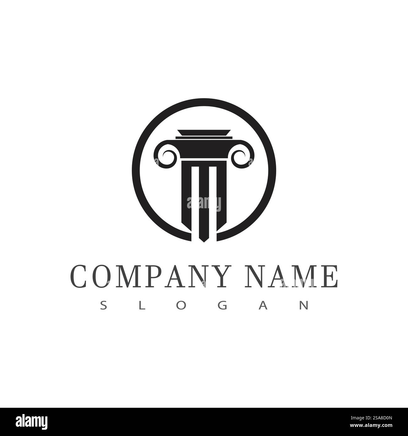 Column logo vector template symbol element design Stock Vector Image ...
