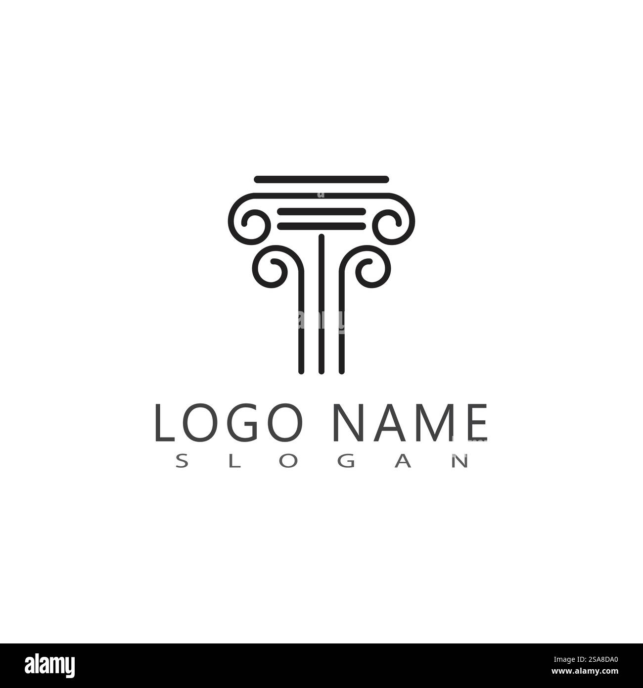 Column logo vector template symbol element design Stock Vector Image ...