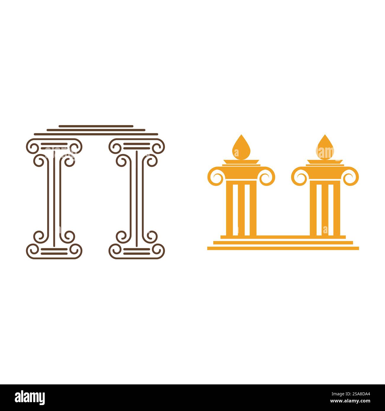 Column logo vector template symbol element design Stock Vector Image ...