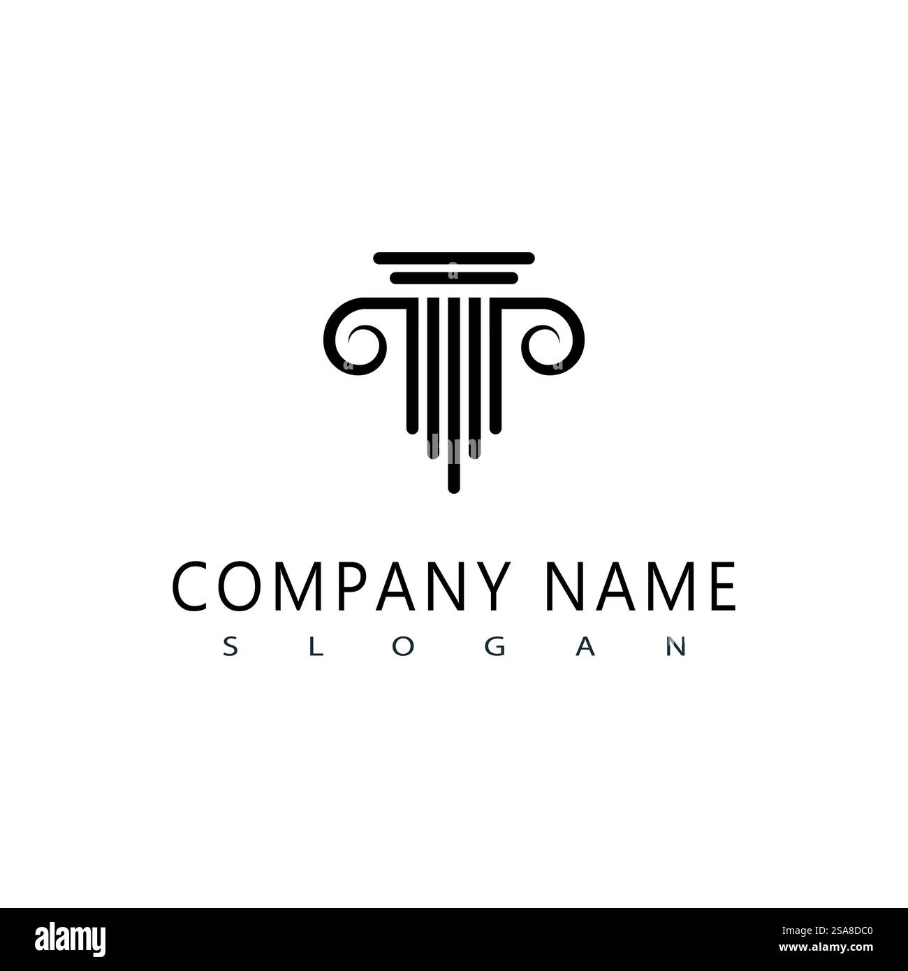 Column logo vector template symbol element design Stock Vector Image ...