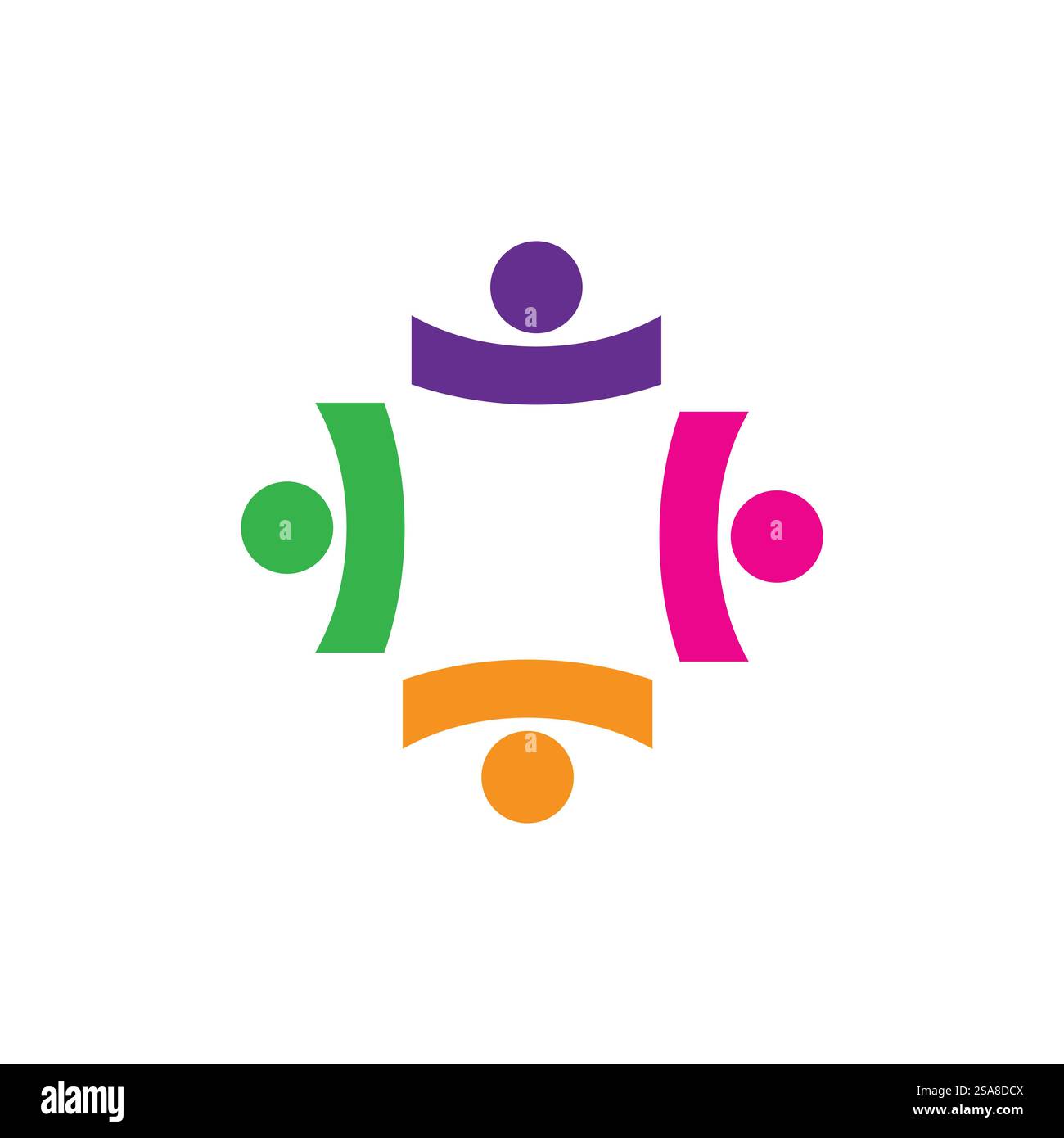 Community, network and social logo people design Stock Vector Image ...