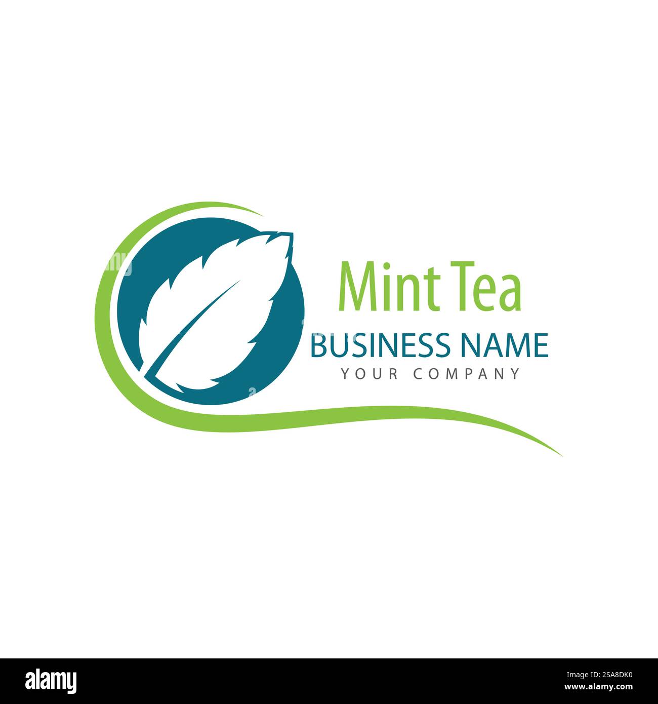 Mint leaf logo vector template symbol design Stock Vector Image & Art ...