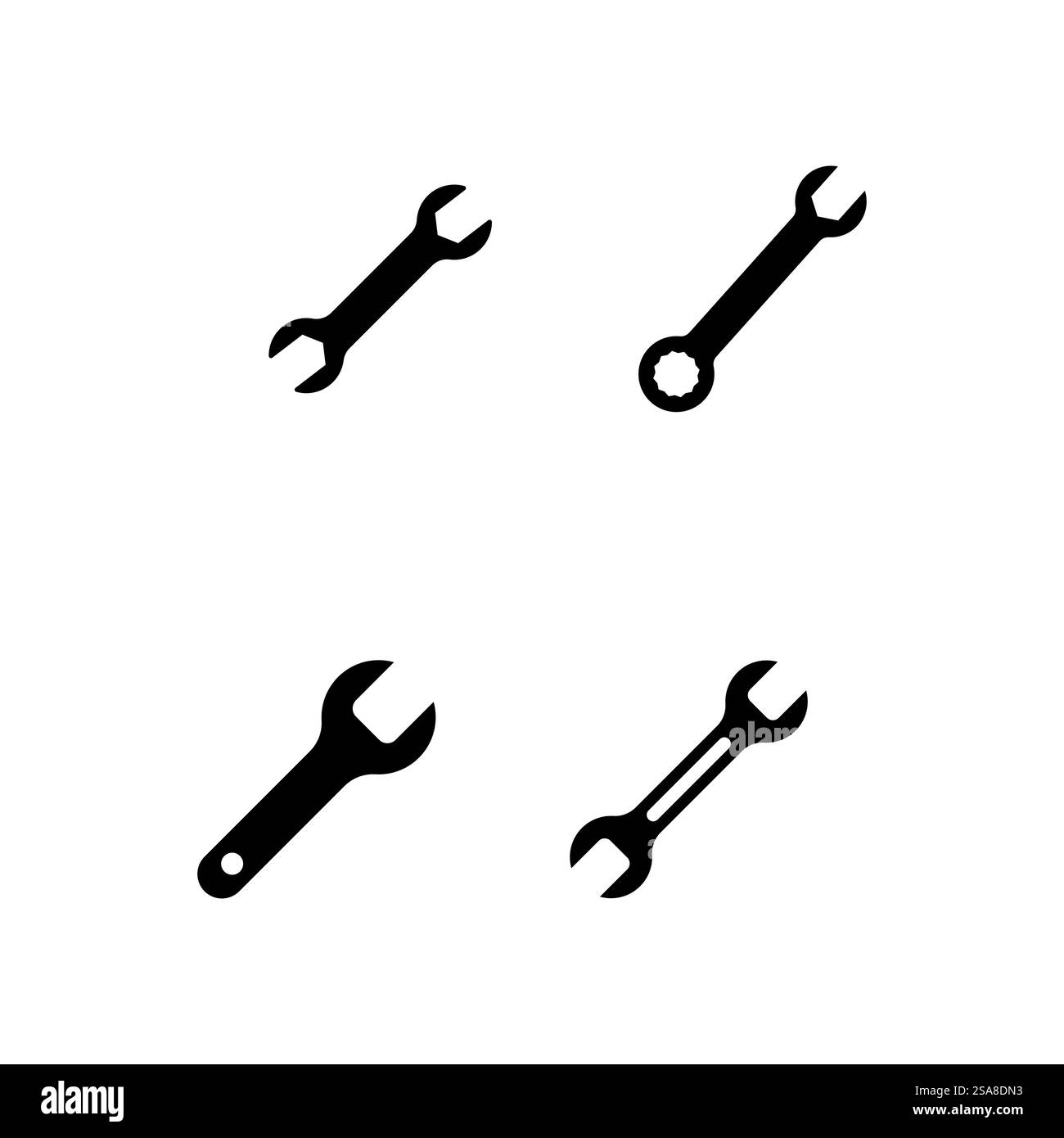 Wrench logo vector flat symbol design Stock Vector Image & Art - Alamy