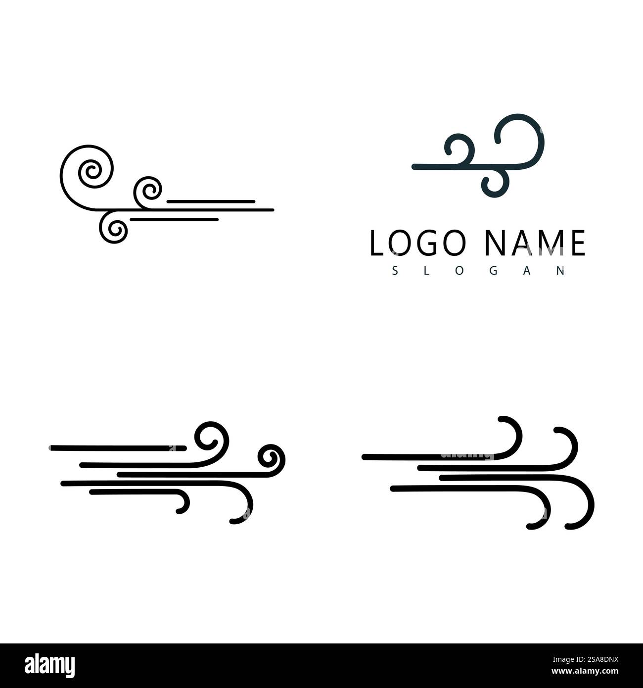 Wind logo vector symbol design Stock Vector Image & Art - Alamy