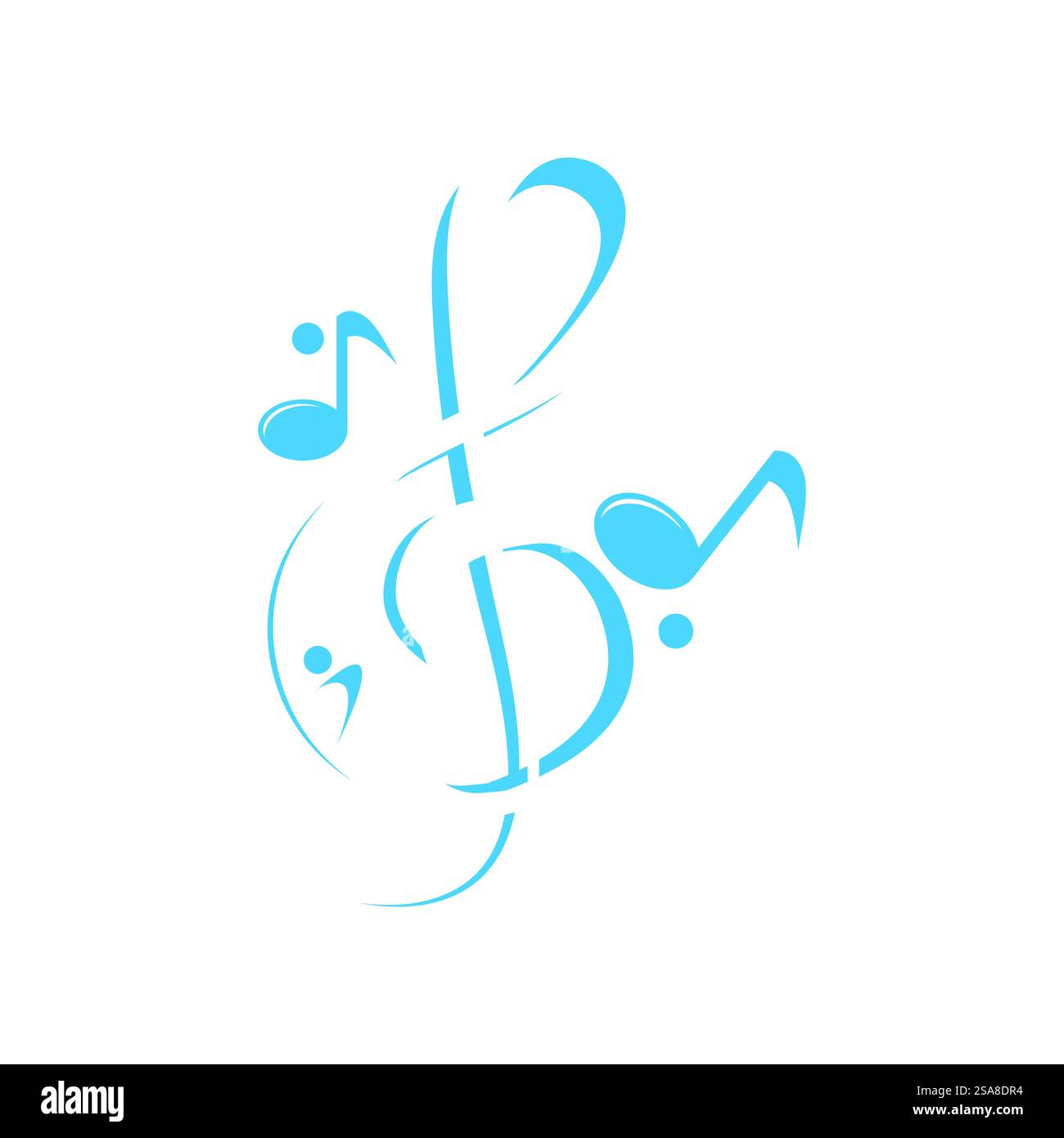 Music note Icon Vector illustration design Stock Vector Image & Art - Alamy