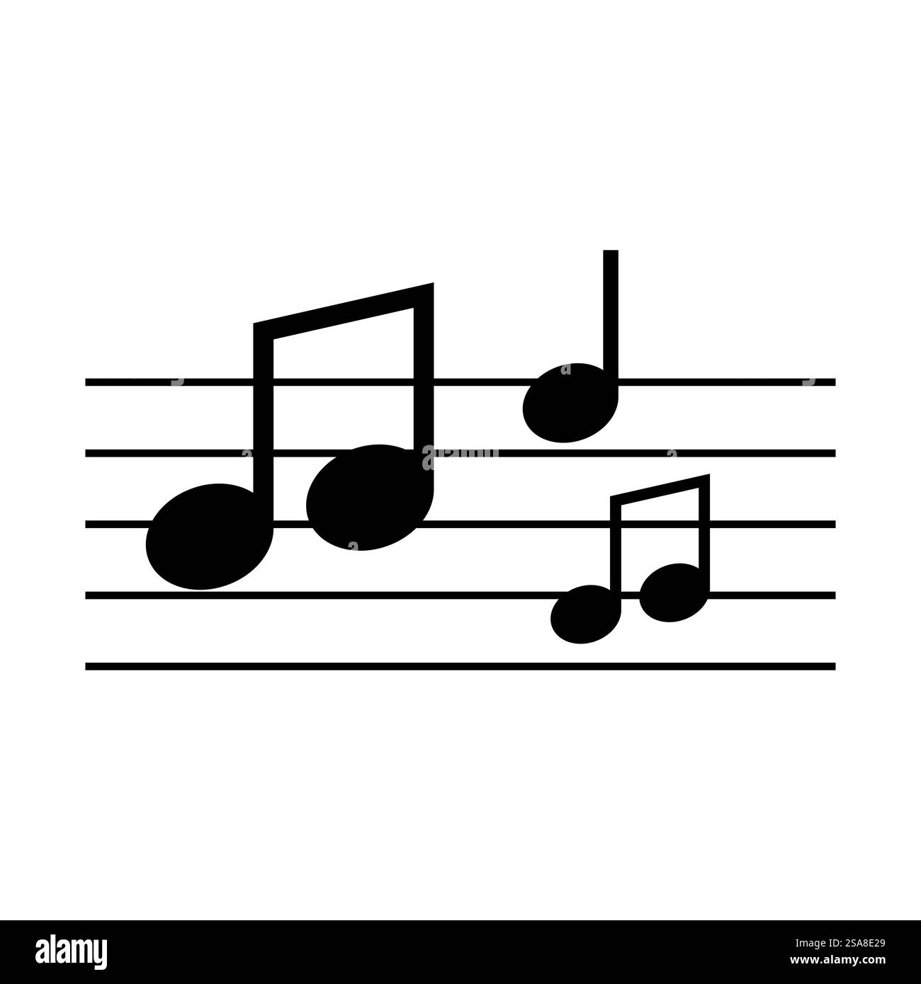 Flat note vector hi-res stock photography and images - Alamy