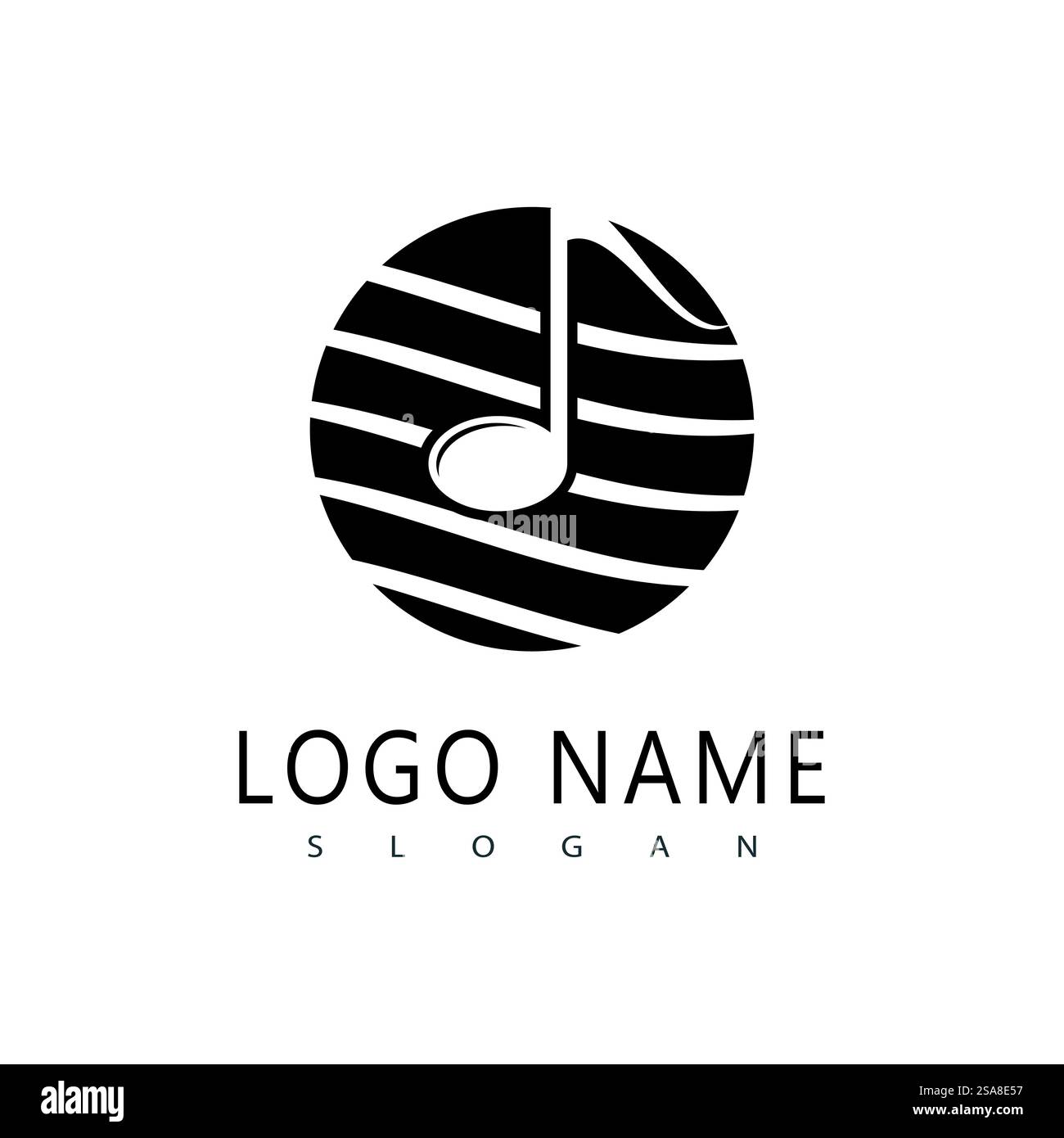 Music note Icon Vector illustration design Stock Vector Image & Art - Alamy