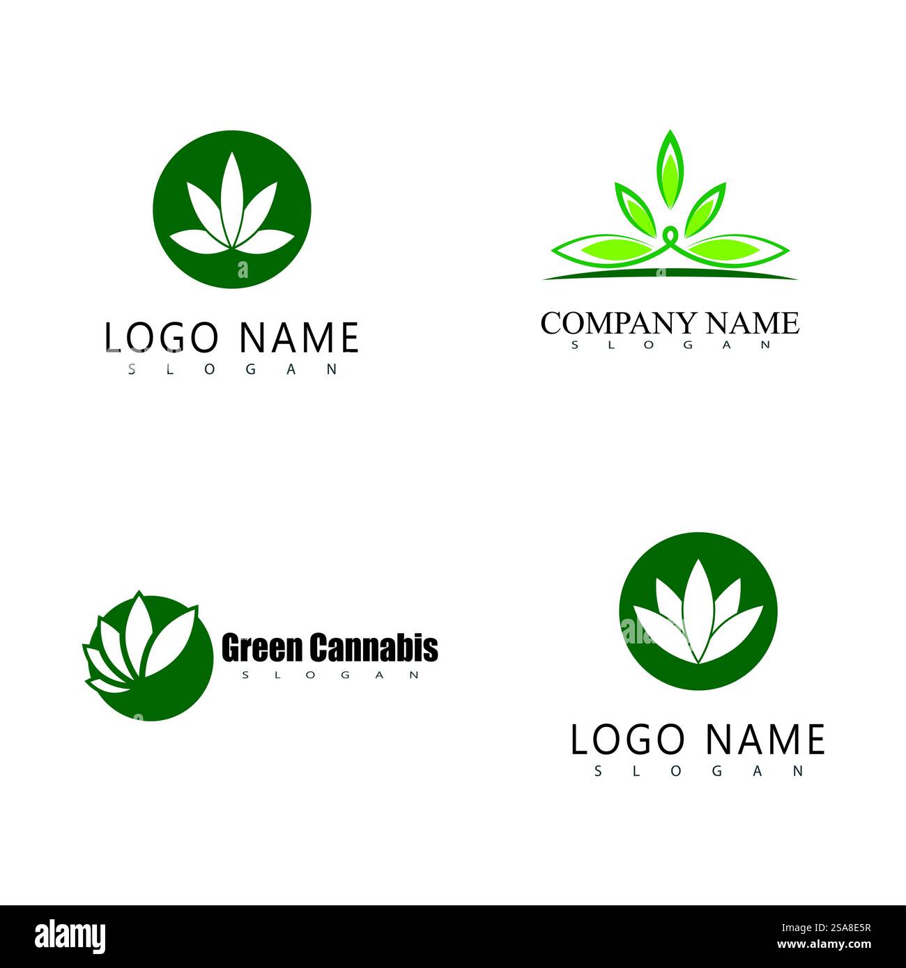 Cannabis logo vector template symbol design Stock Vector Image & Art ...