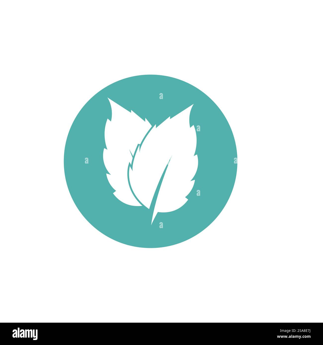 Mint leaf logo vector template symbol design Stock Vector Image & Art ...
