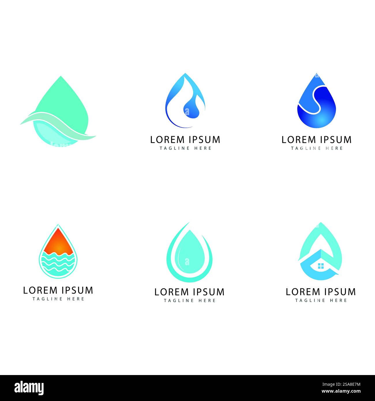 Isolated drop mineral water Stock Vector Images - Alamy