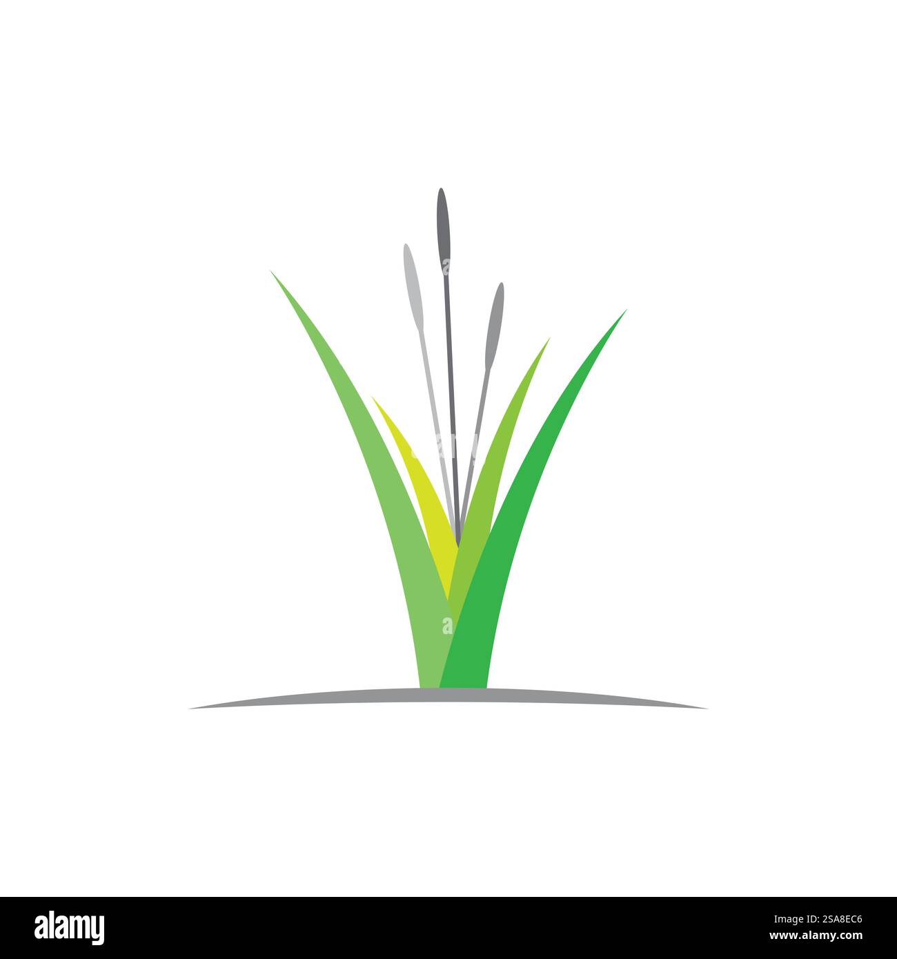 Grass logo vector template element and symbol Stock Vector Image & Art ...