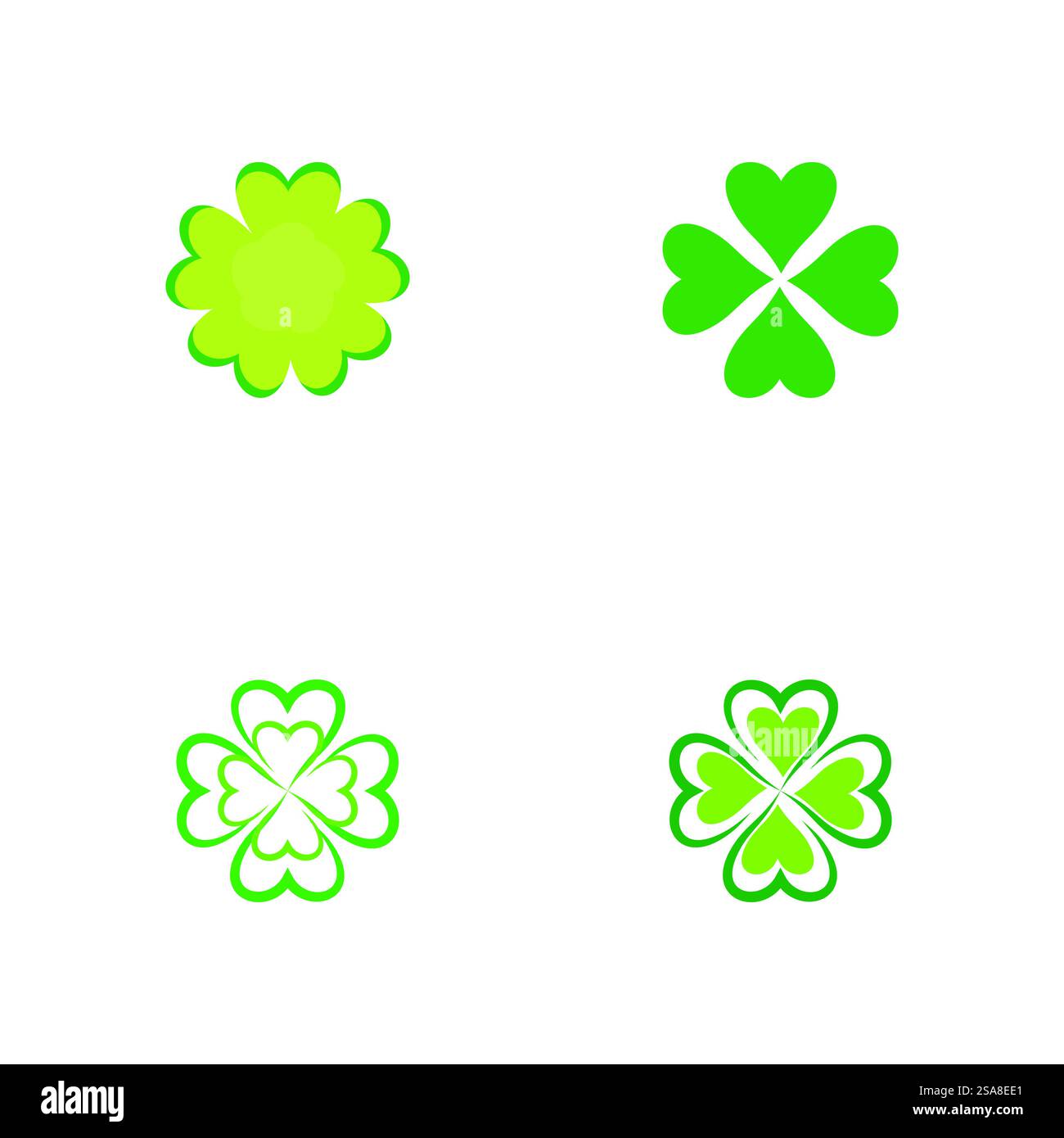 Clover logo vector template nature and symbol Stock Vector Image & Art ...