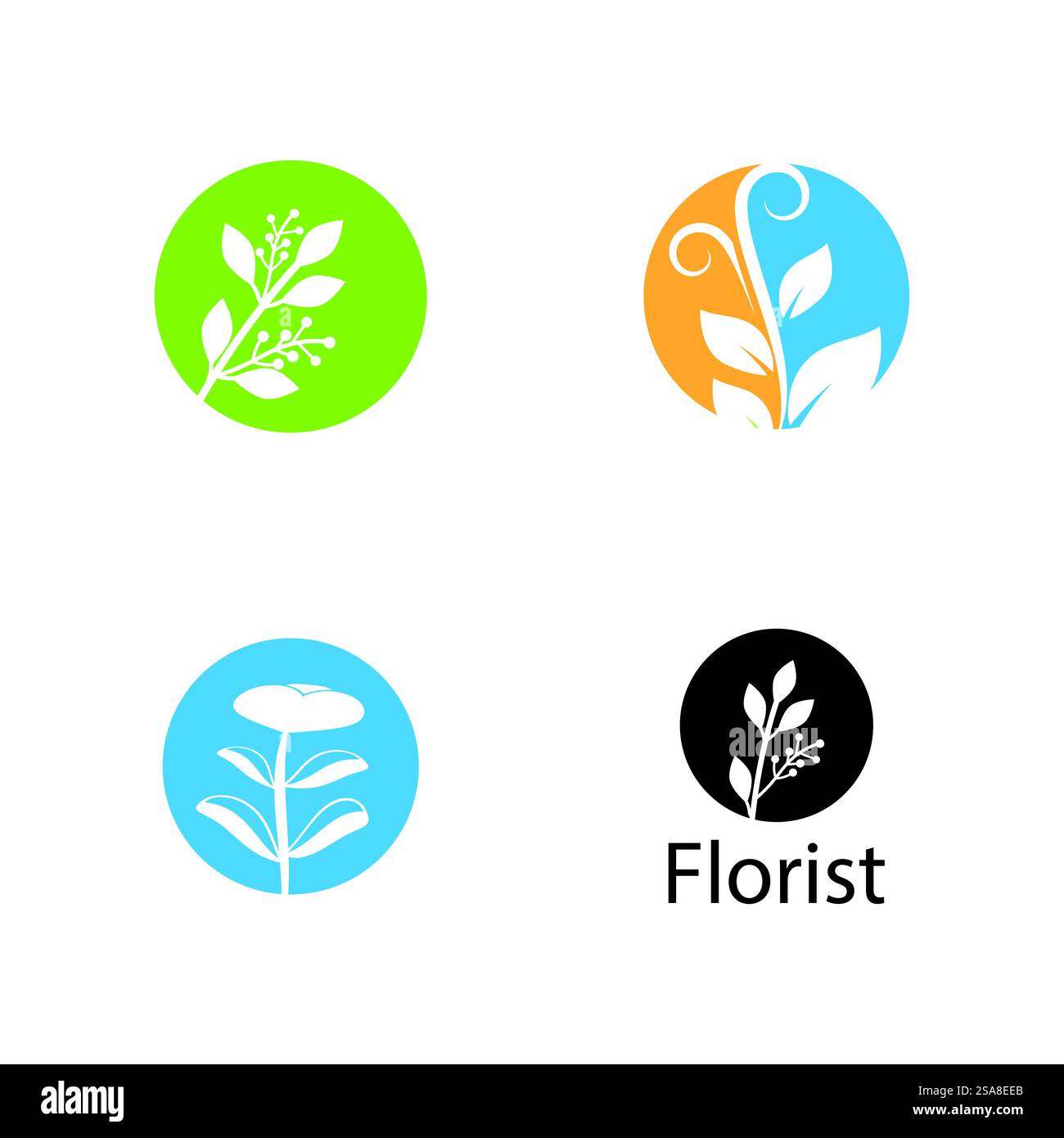 Botanical icon Cut Out Stock Images & Pictures - Alamy