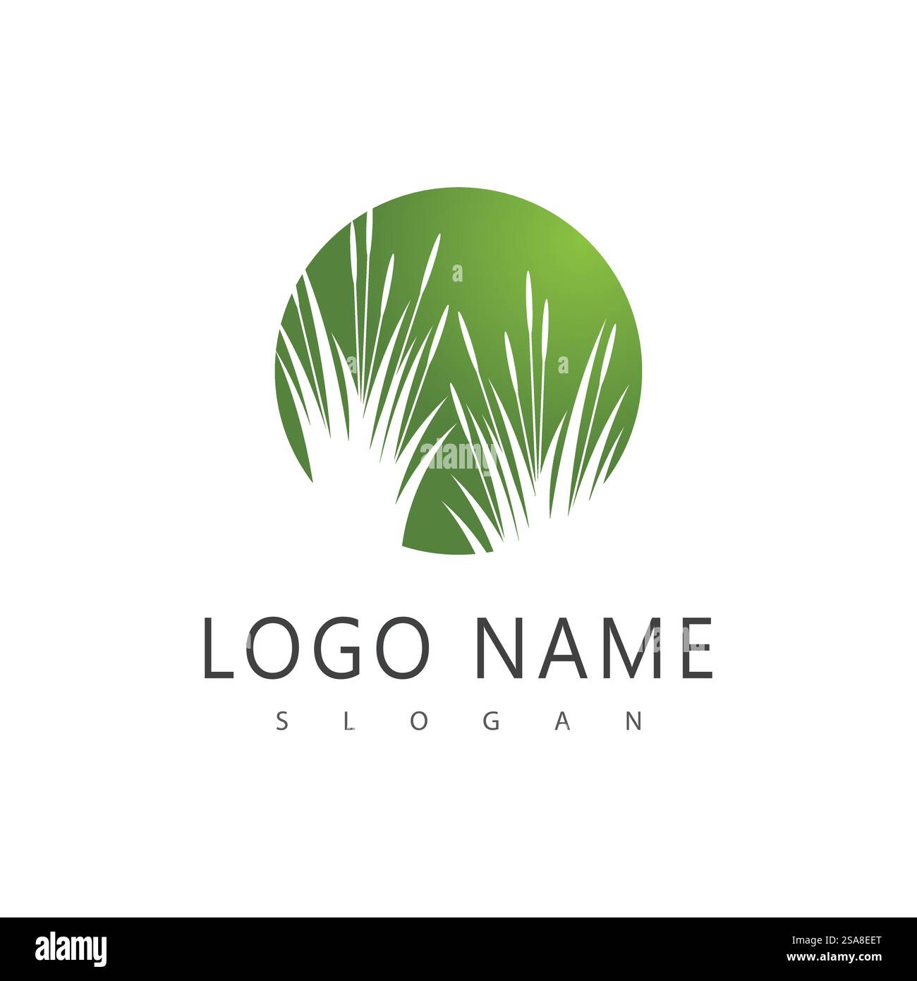 Grass logo vector template element and symbol Stock Vector Image & Art ...