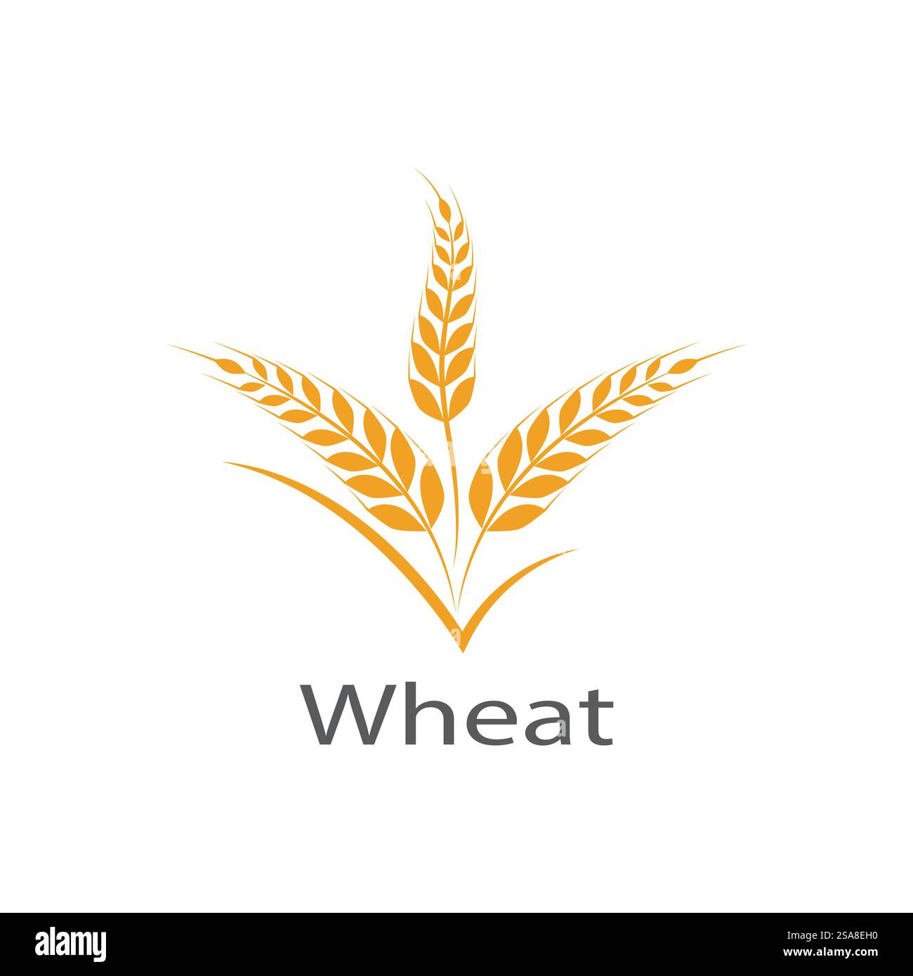 Agriculture wheat logo vector template and symbol Stock Vector Image ...