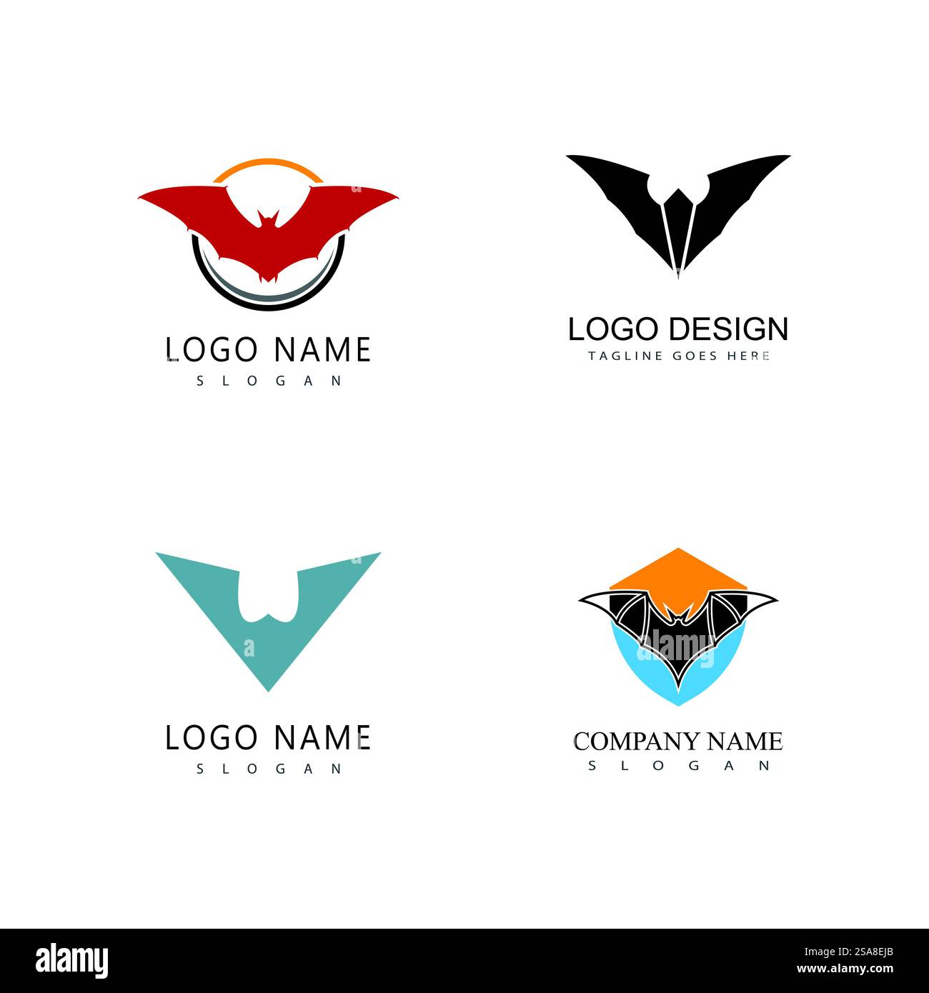 Bat logo image isolated Cut Out Stock Images & Pictures - Alamy