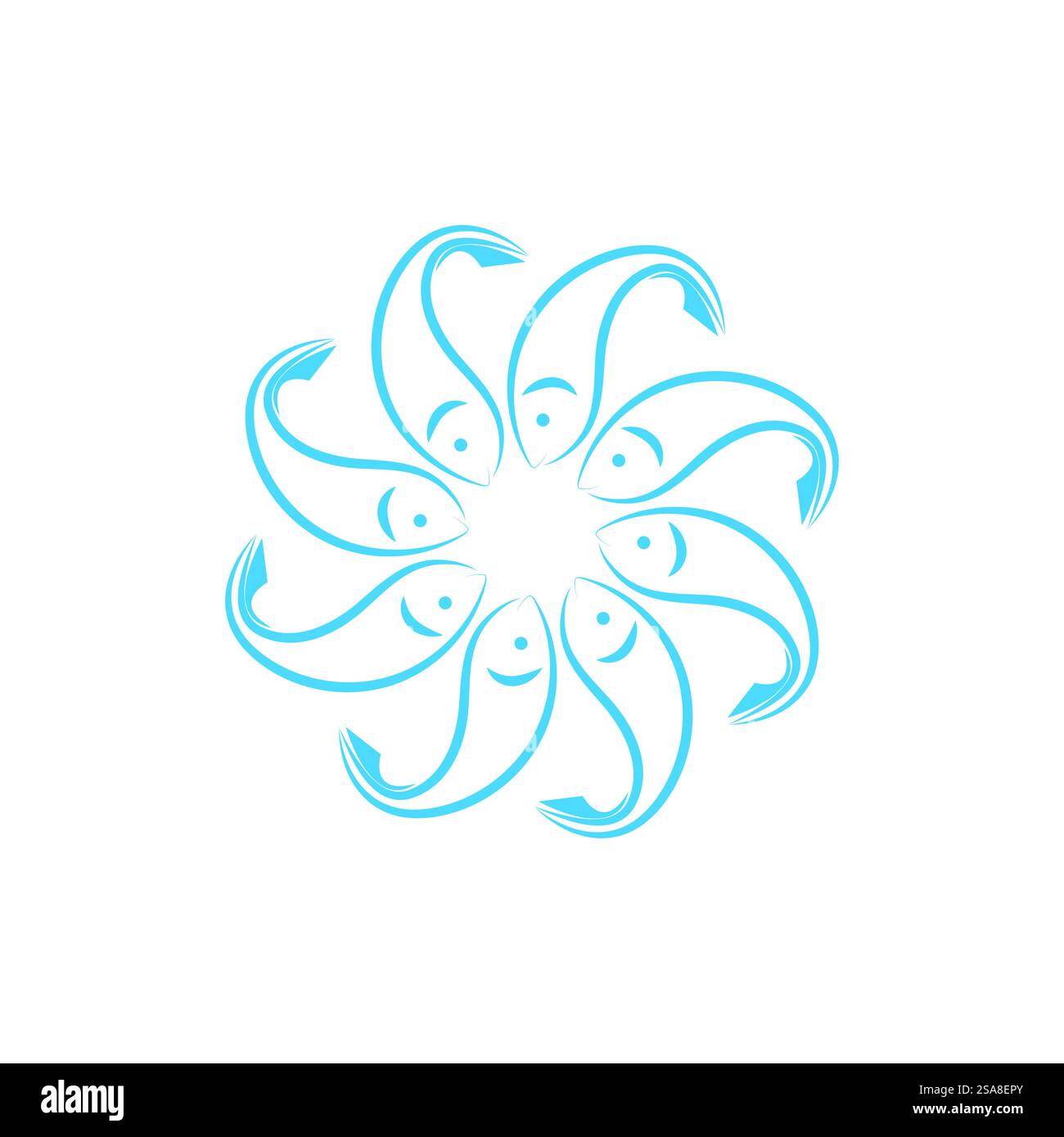 Fish vector silhouette Cut Out Stock Images & Pictures - Alamy