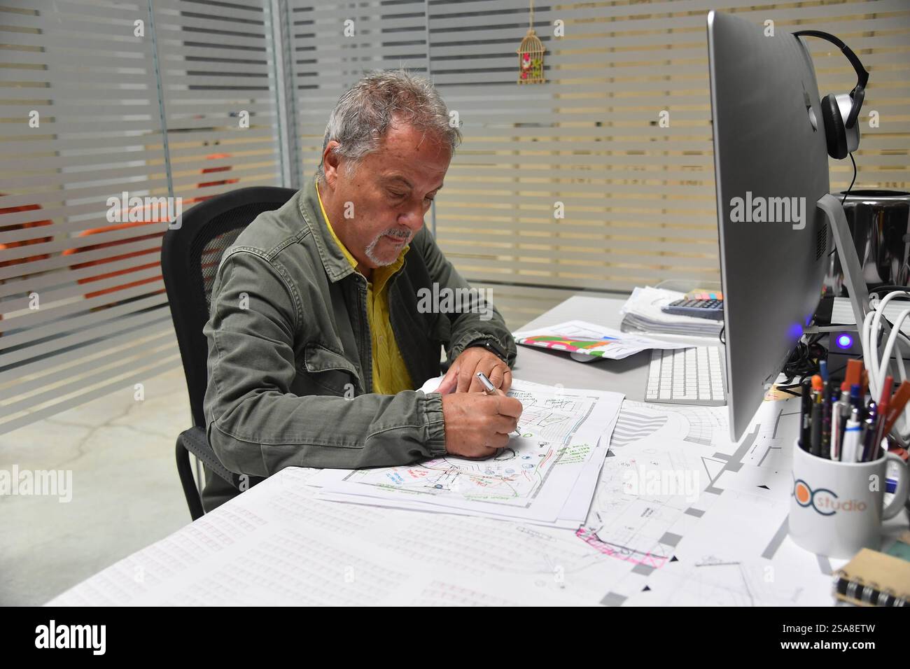 Rome, Italy. 29th Jan, 2025. Rome: Riccardo Bocchini set designer. In ...