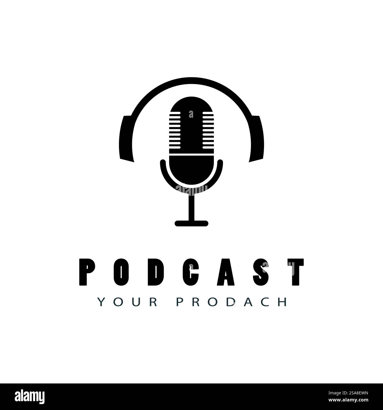 podcast logo vector symbol Stock Vector Image & Art - Alamy