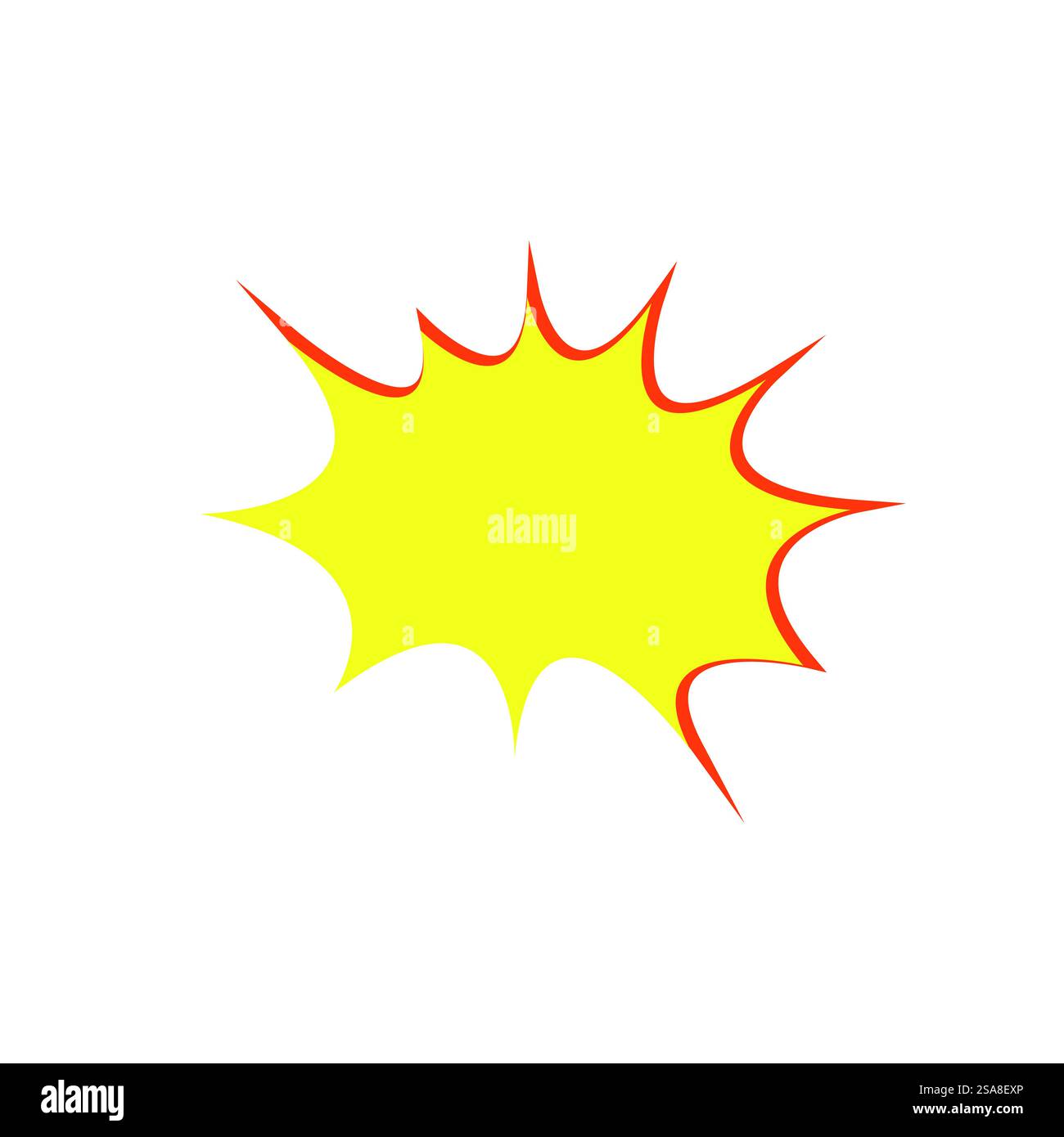 Comic explosion speech bubble vector shapes Stock Vector Image & Art ...
