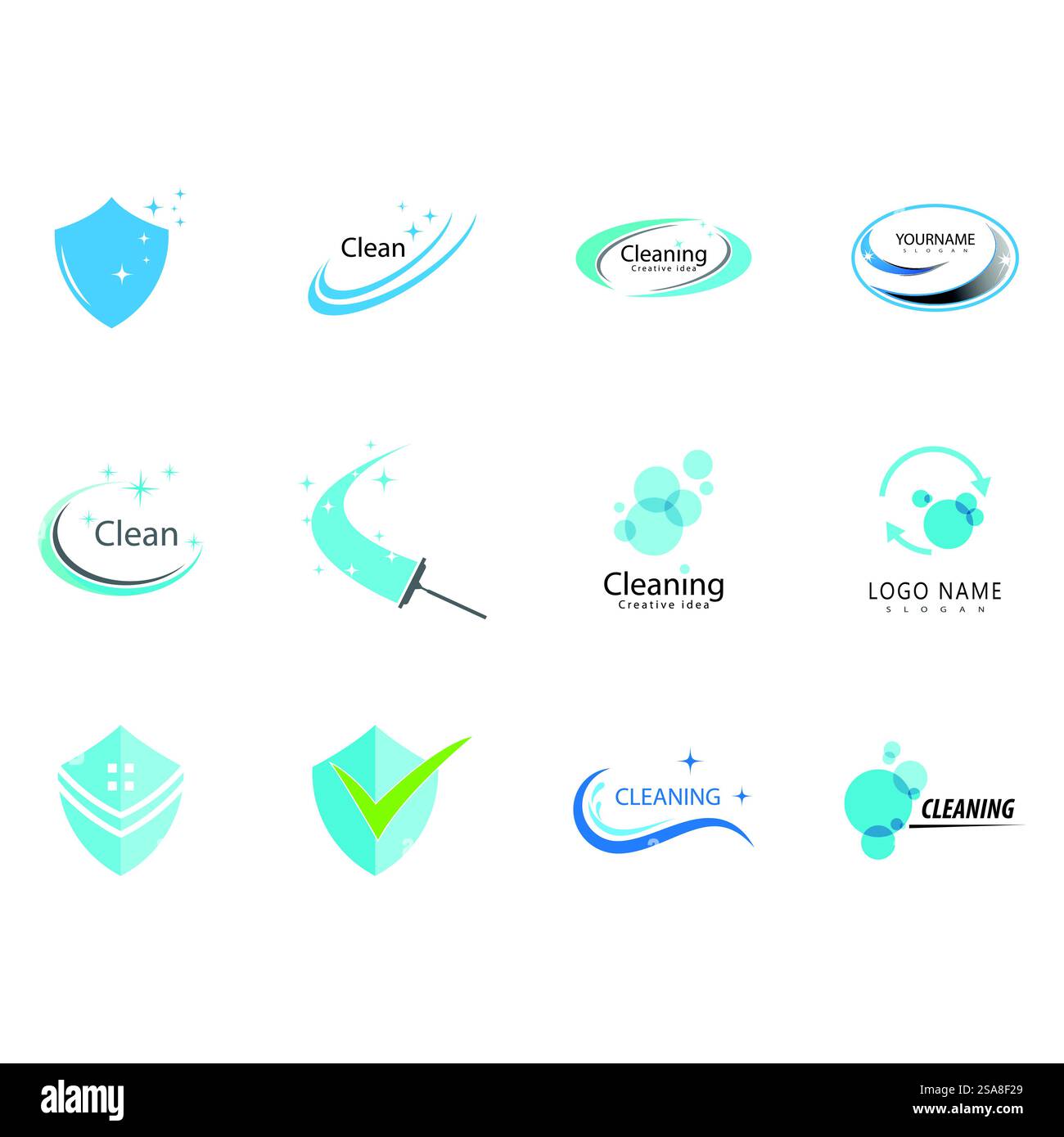 Cleaning logo vector template symbol design Stock Vector Image & Art ...