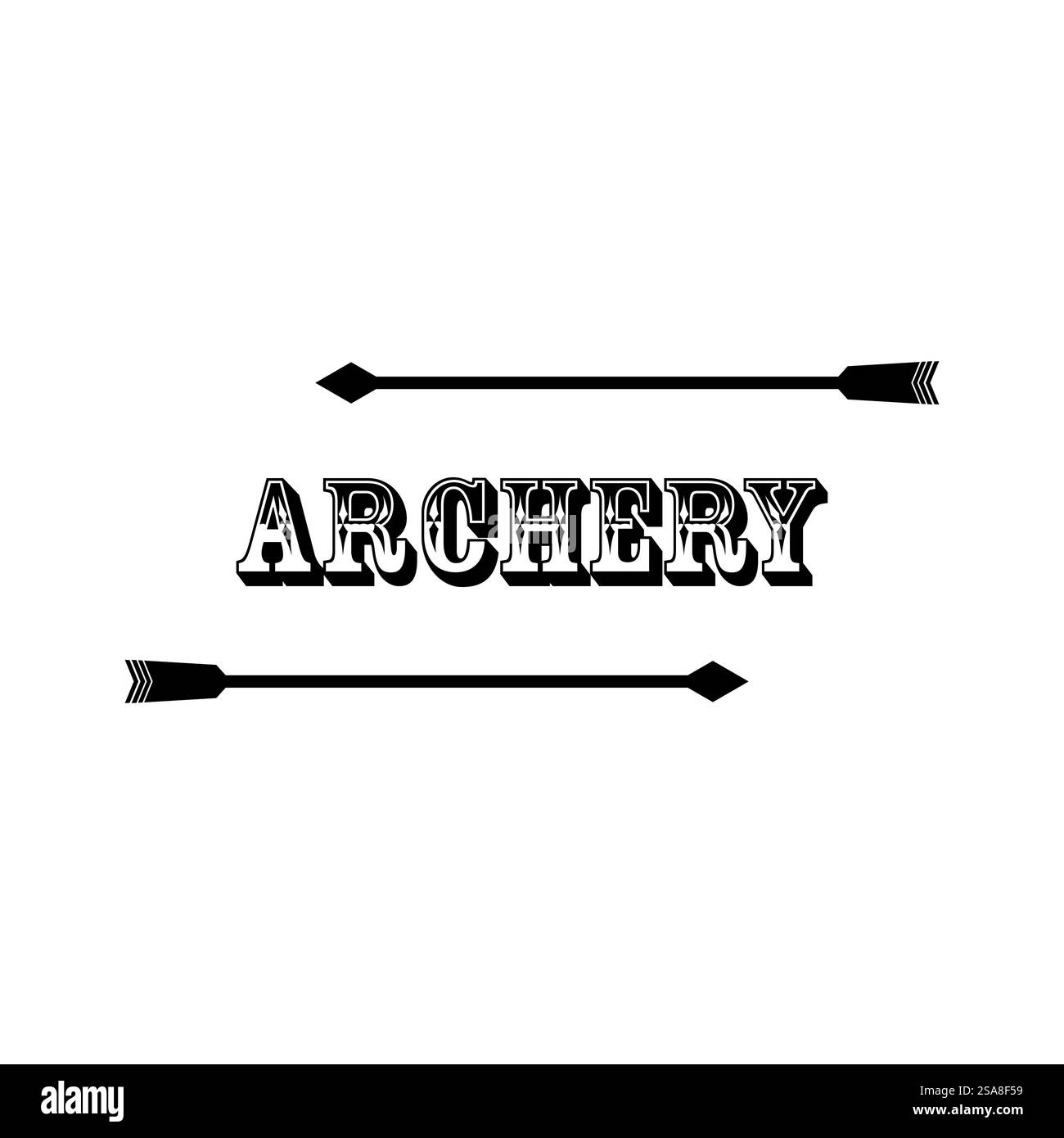 Archery logo vector ilustration flat design Stock Vector Image & Art ...