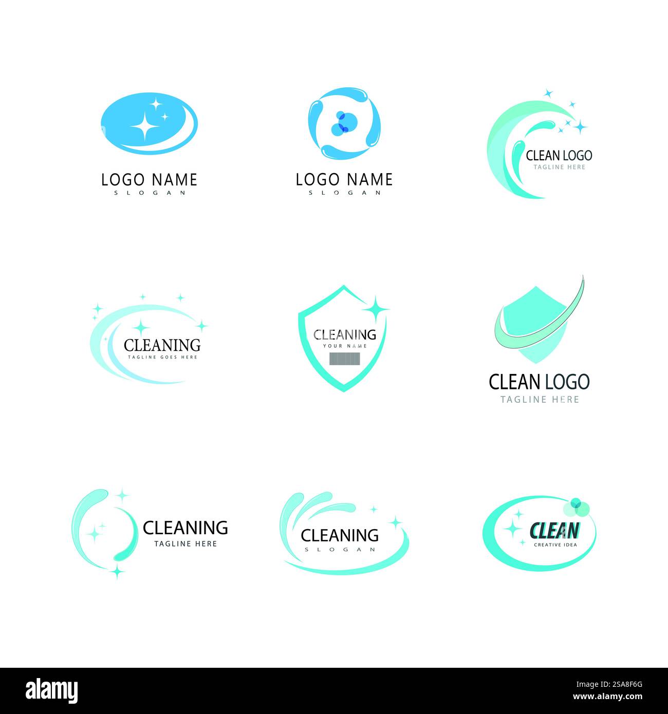 Cleaning logo vector template symbol design Stock Vector Image & Art ...