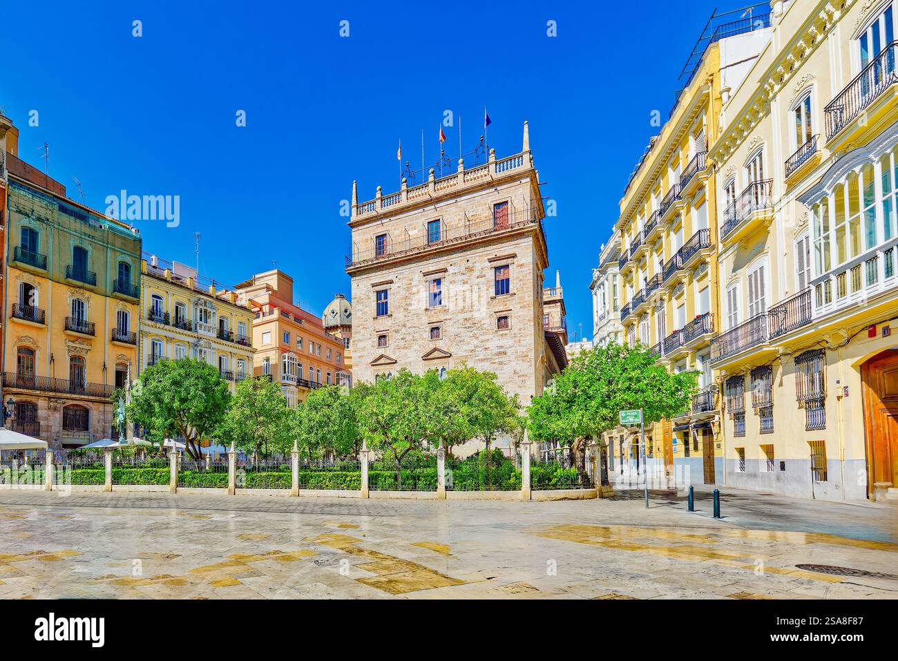 Basilica Cathedral of the Assumption of Our Lady. Valencia. Spain Stock ...
