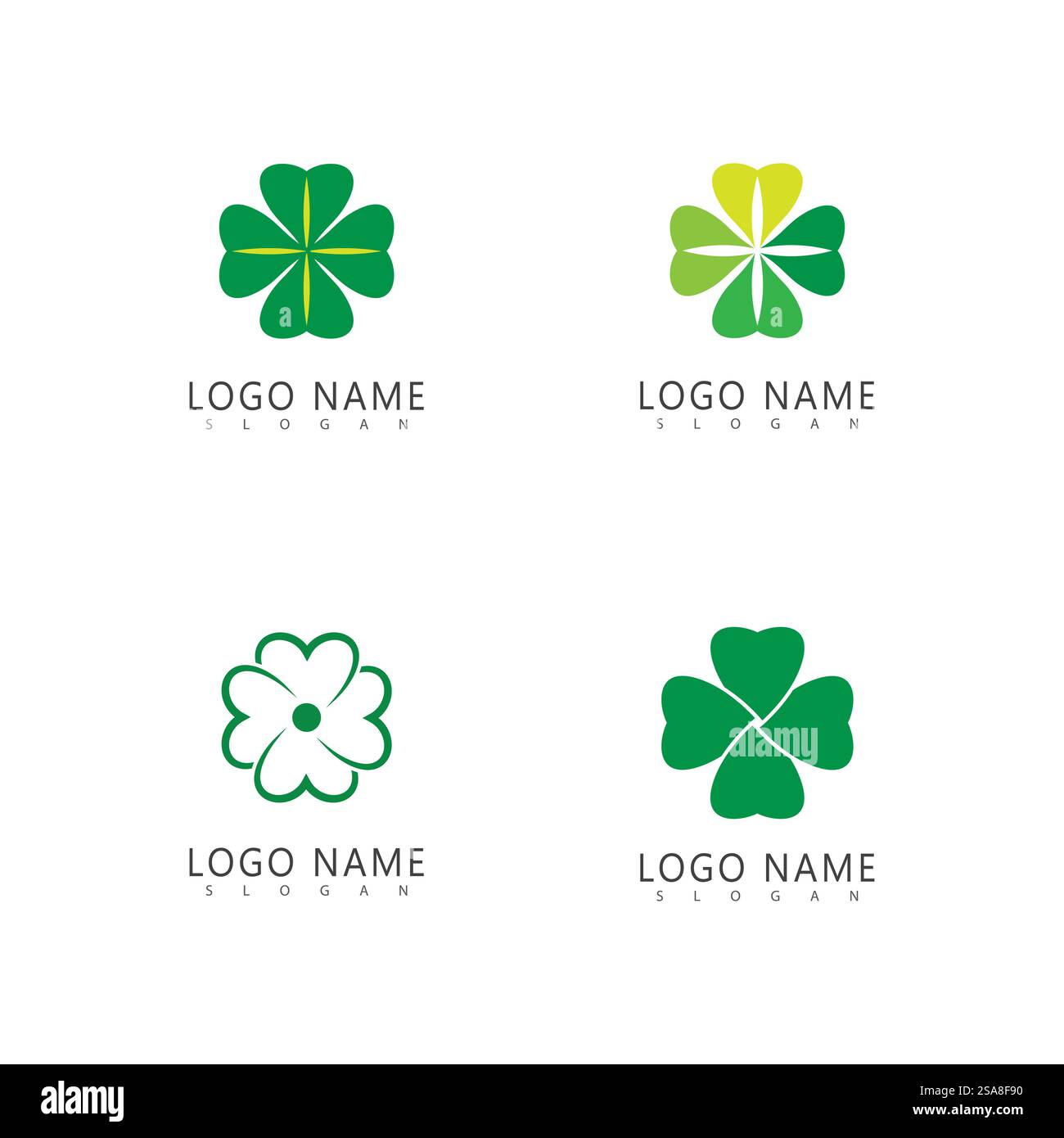 Clover logo vector template nature and symbol Stock Vector Image & Art ...