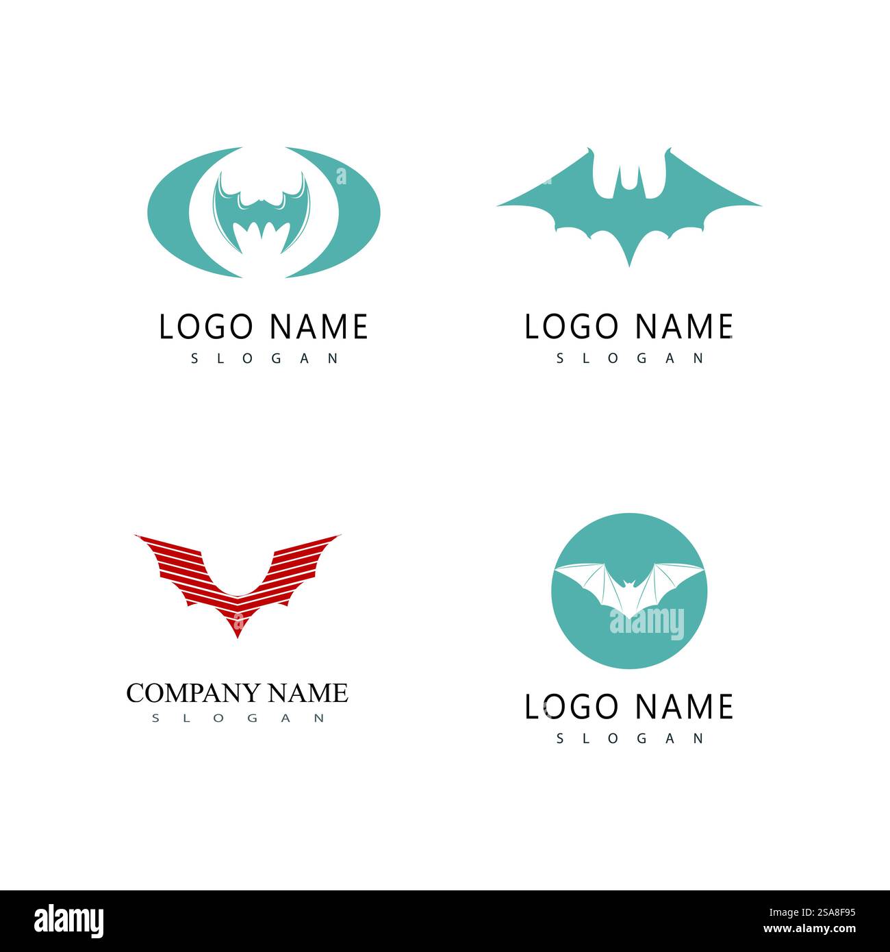 bat vector icon logo template illustration design Stock Vector Image ...