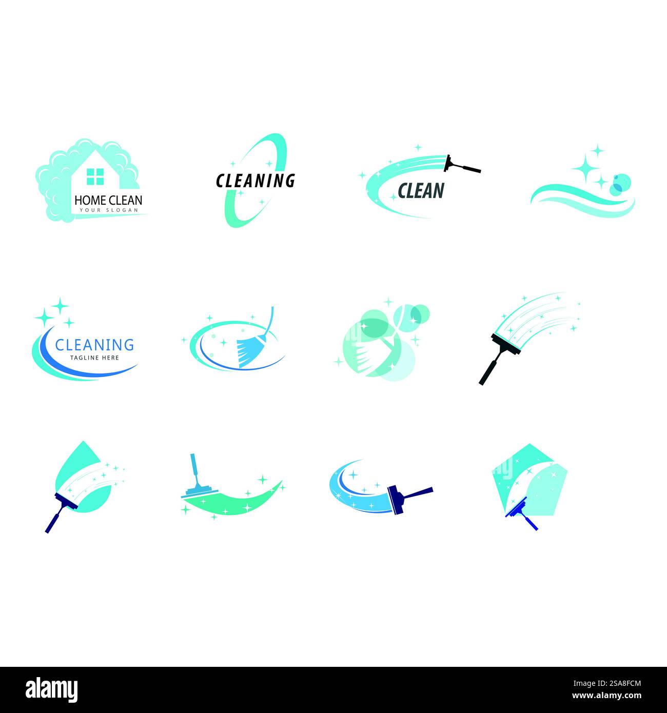 Cleaning logo vector template symbol design Stock Vector Image & Art ...