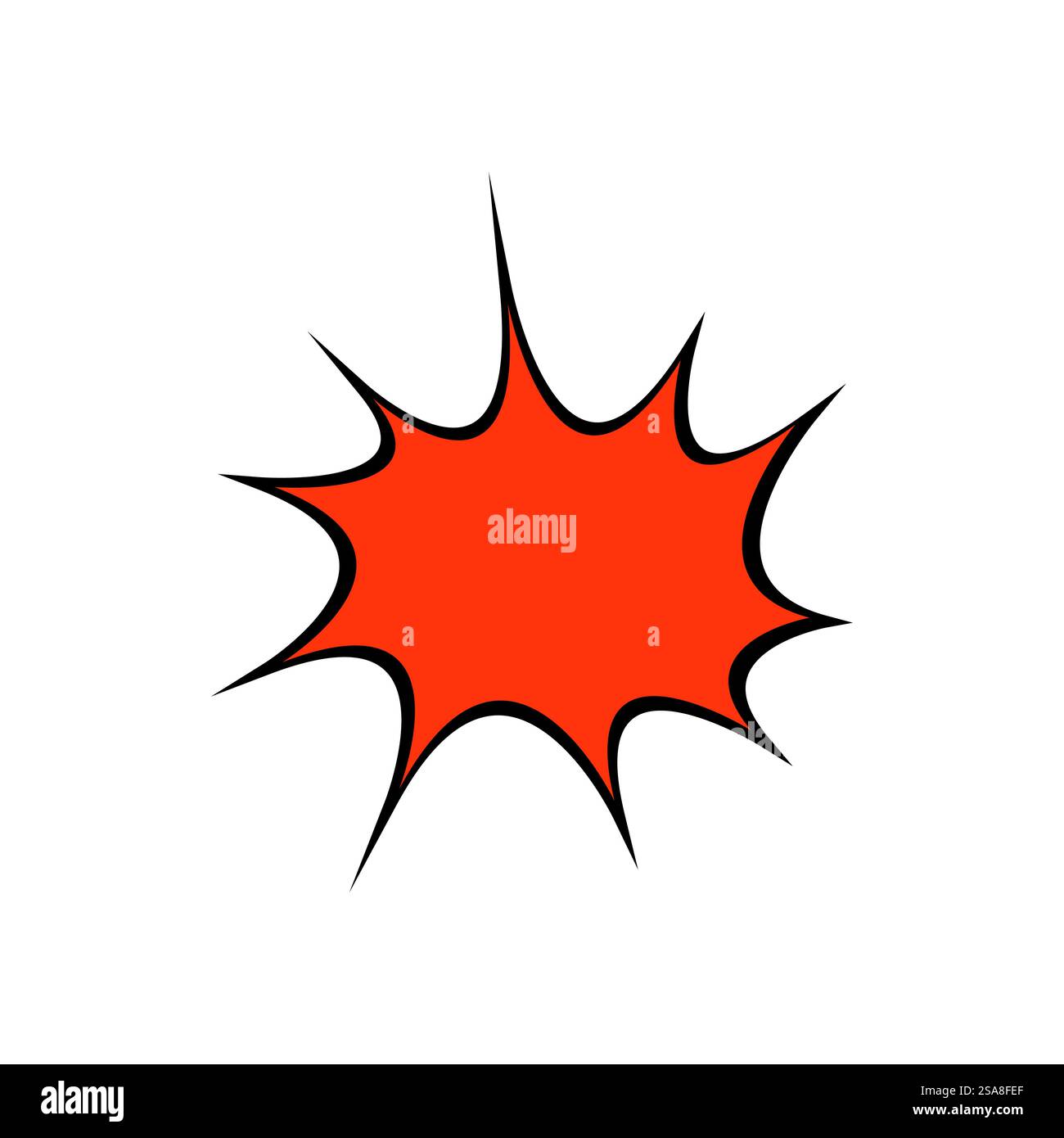 Comic explosion speech bubble vector shapes Stock Vector Image & Art ...