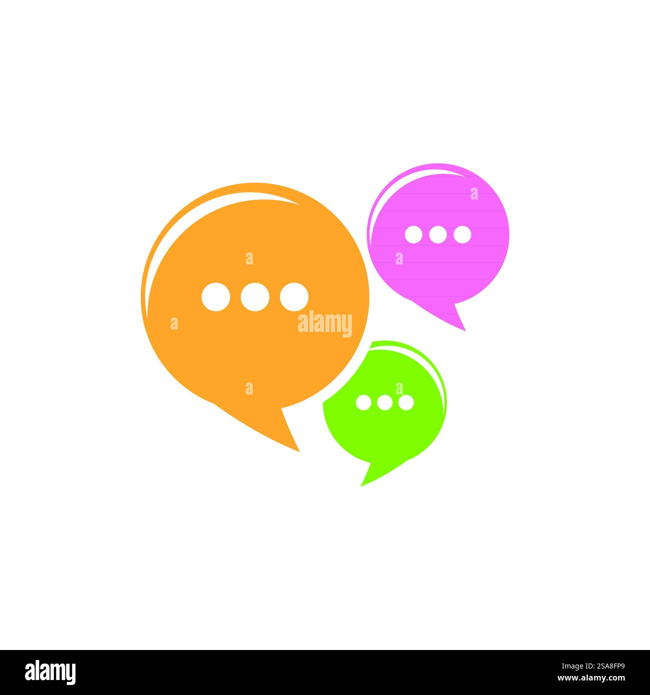 Chat talk pixel perfect logo vector symbol Stock Vector Image & Art - Alamy