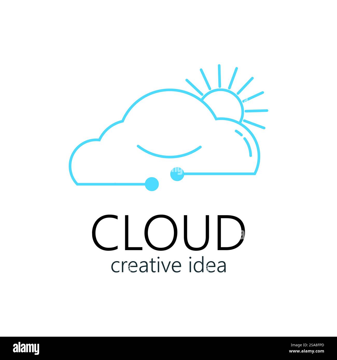 Flat cloud upload icon Cut Out Stock Images & Pictures - Alamy