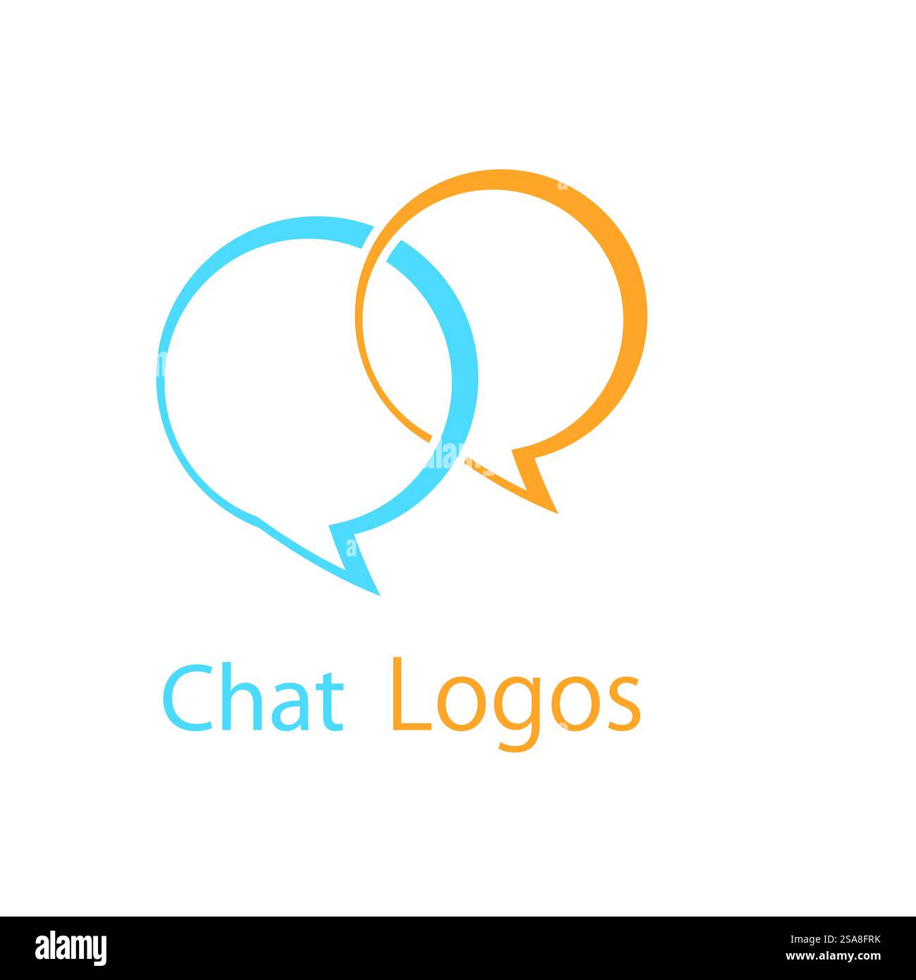 Chat talk pixel perfect logo vector symbol Stock Vector Image & Art - Alamy