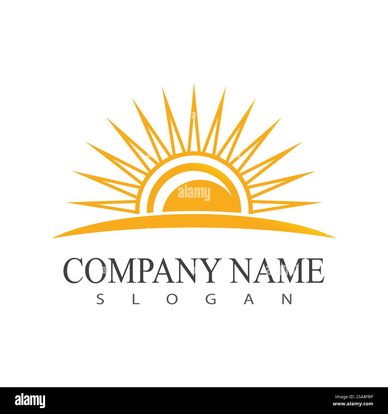 Sun logo vector template symbol design Stock Vector Image & Art - Alamy