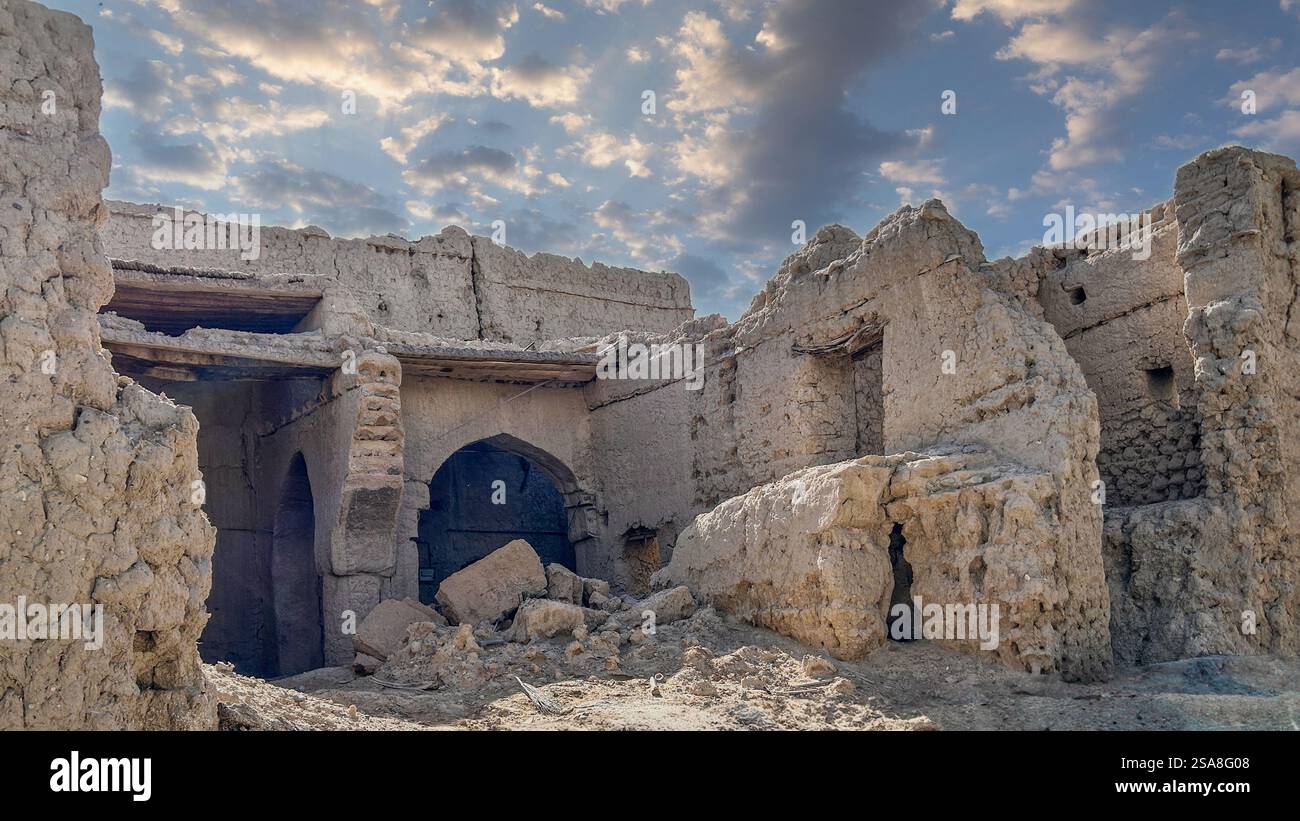 Adam, Oman - January 28 2025: Ancient ruins of Adam Fort in Oman ...