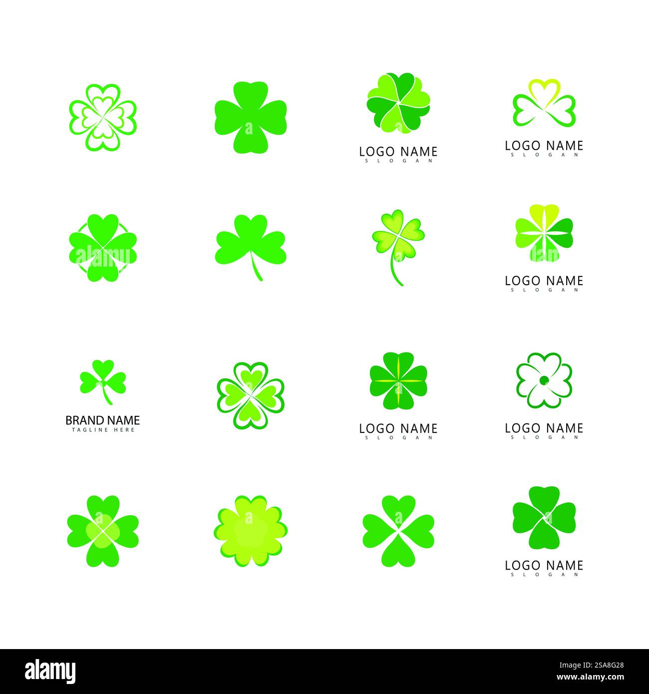 Clover logo vector template nature and symbol Stock Vector Image & Art ...