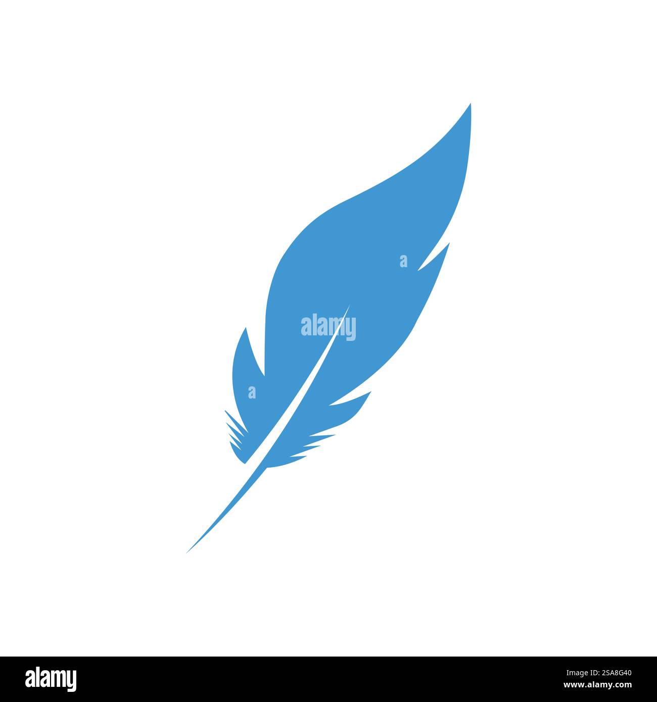 Feather ilustration logo vector template Stock Vector Image & Art - Alamy