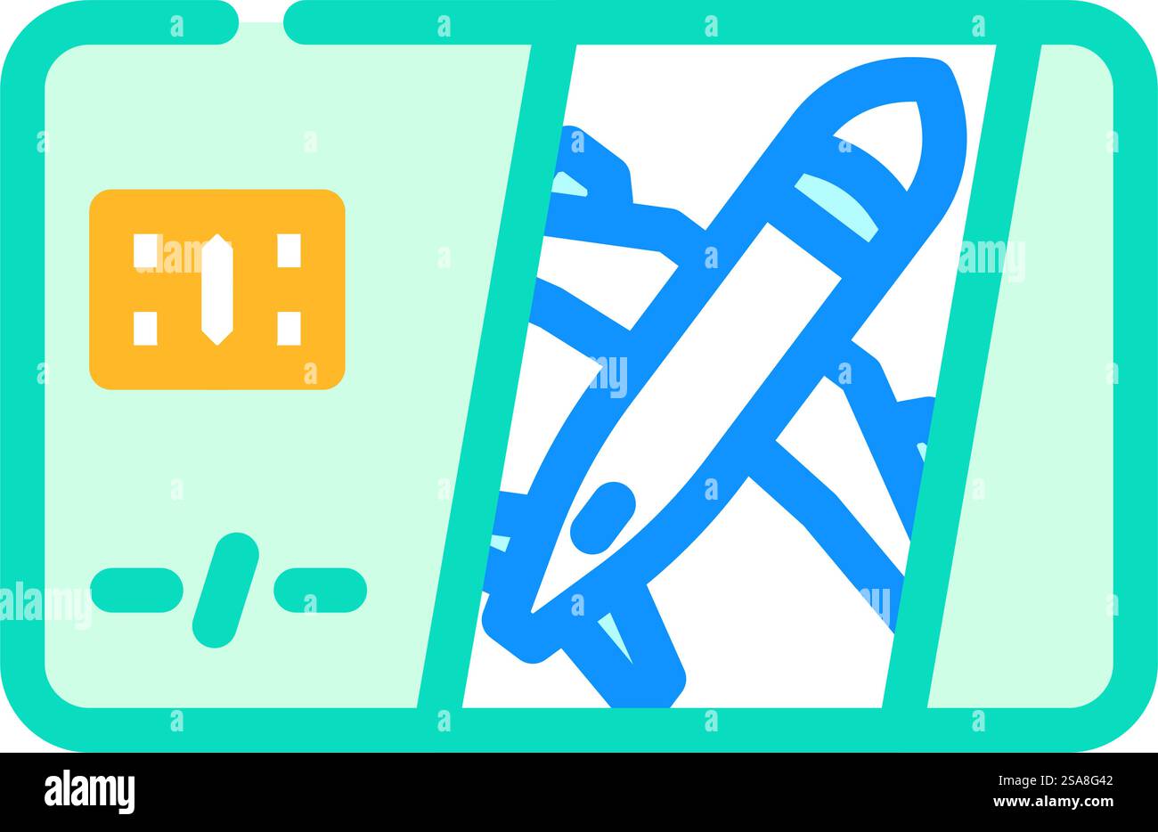 airline miles bank payment color icon vector. airline miles bank ...