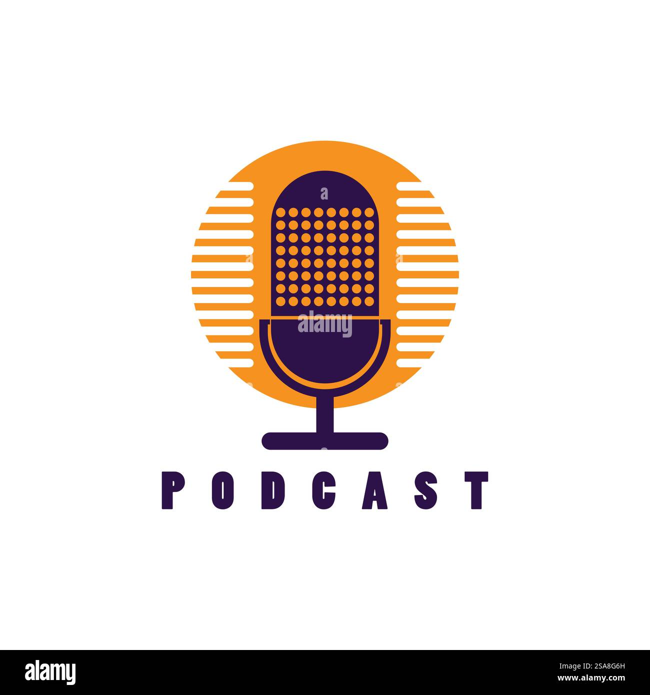 podcast logo vector symbol Stock Vector Image & Art - Alamy