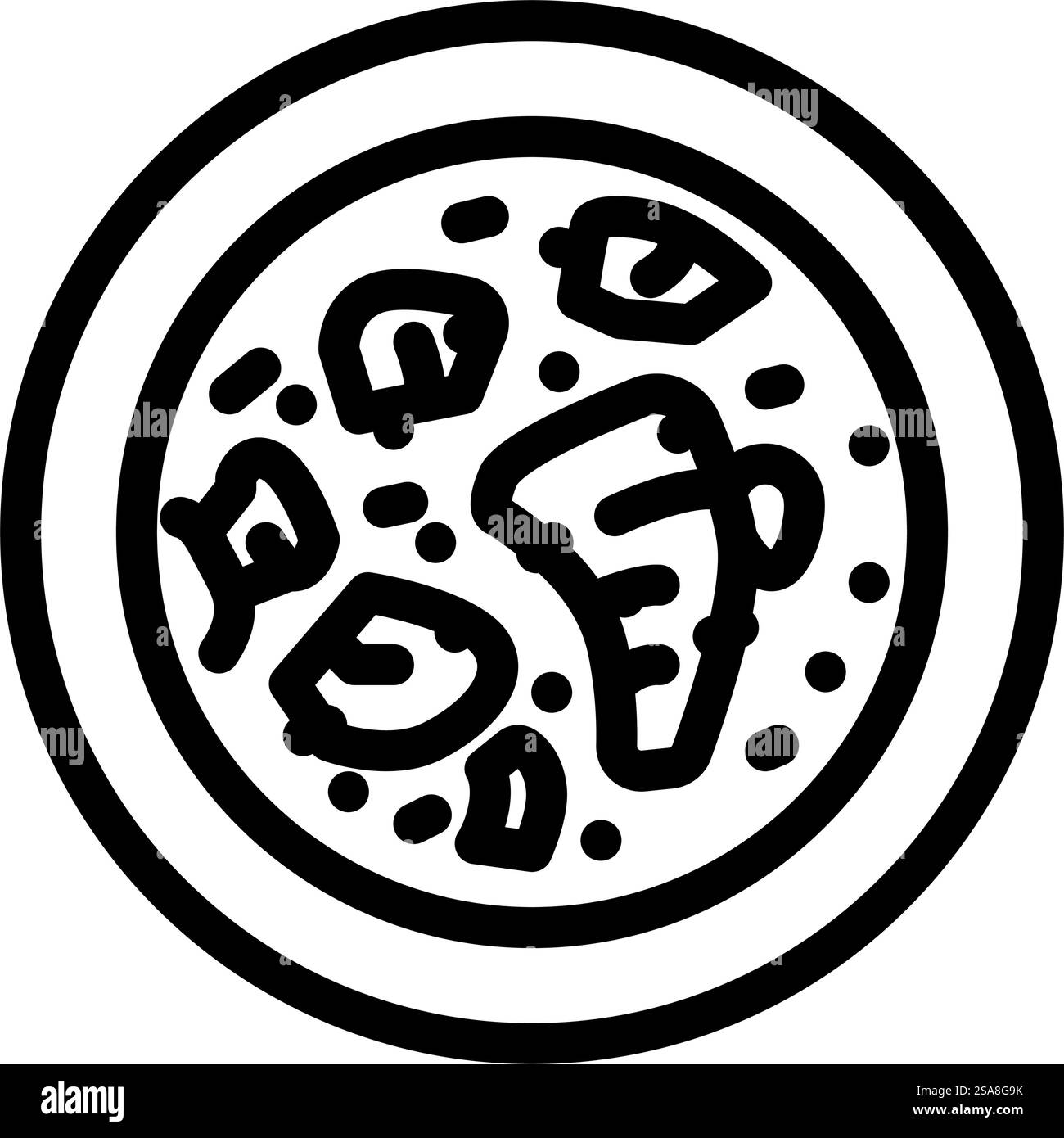 beef bourguignon french cuisine line icon vector. beef bourguignon ...