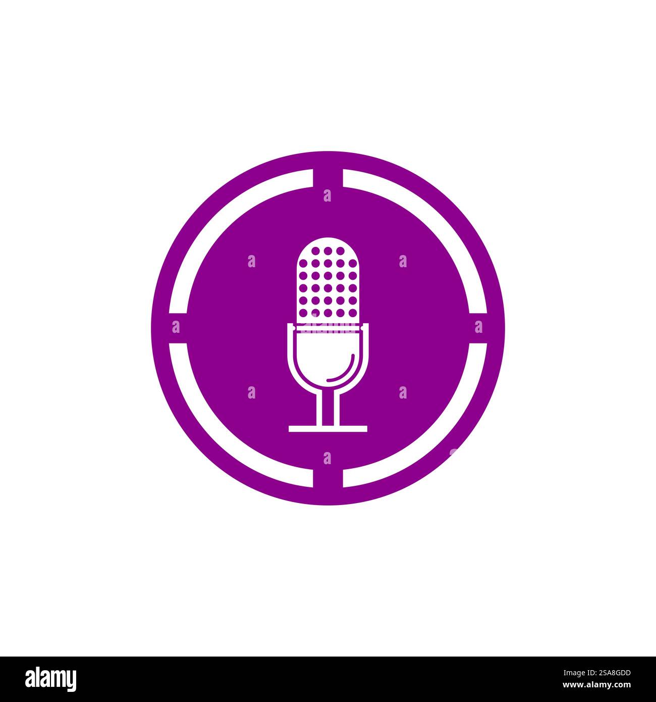 podcast logo vector symbol Stock Vector Image & Art - Alamy