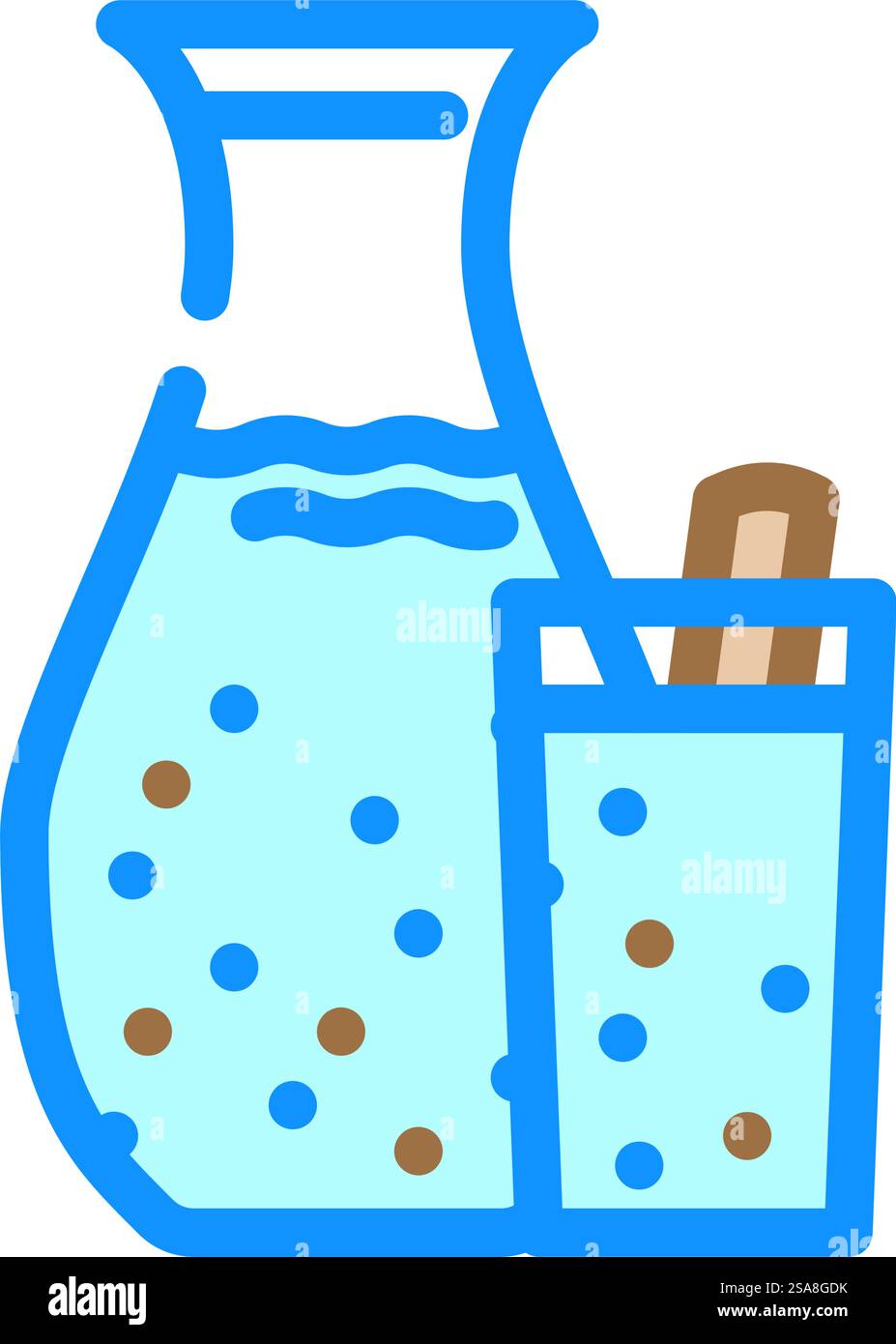 horchata mexican cuisine color icon vector. horchata mexican cuisine ...