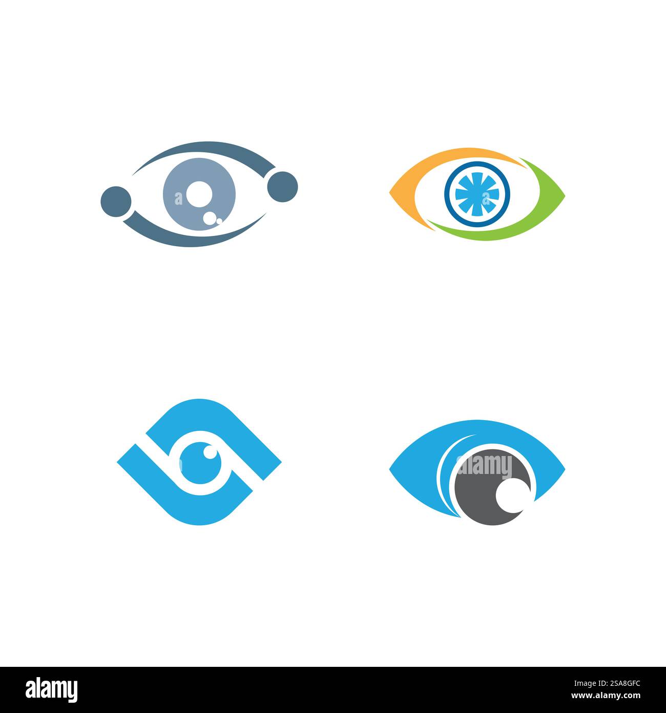Branding Identity Corporate Eye Care vector logo design Stock Vector Image & Art - Alamy